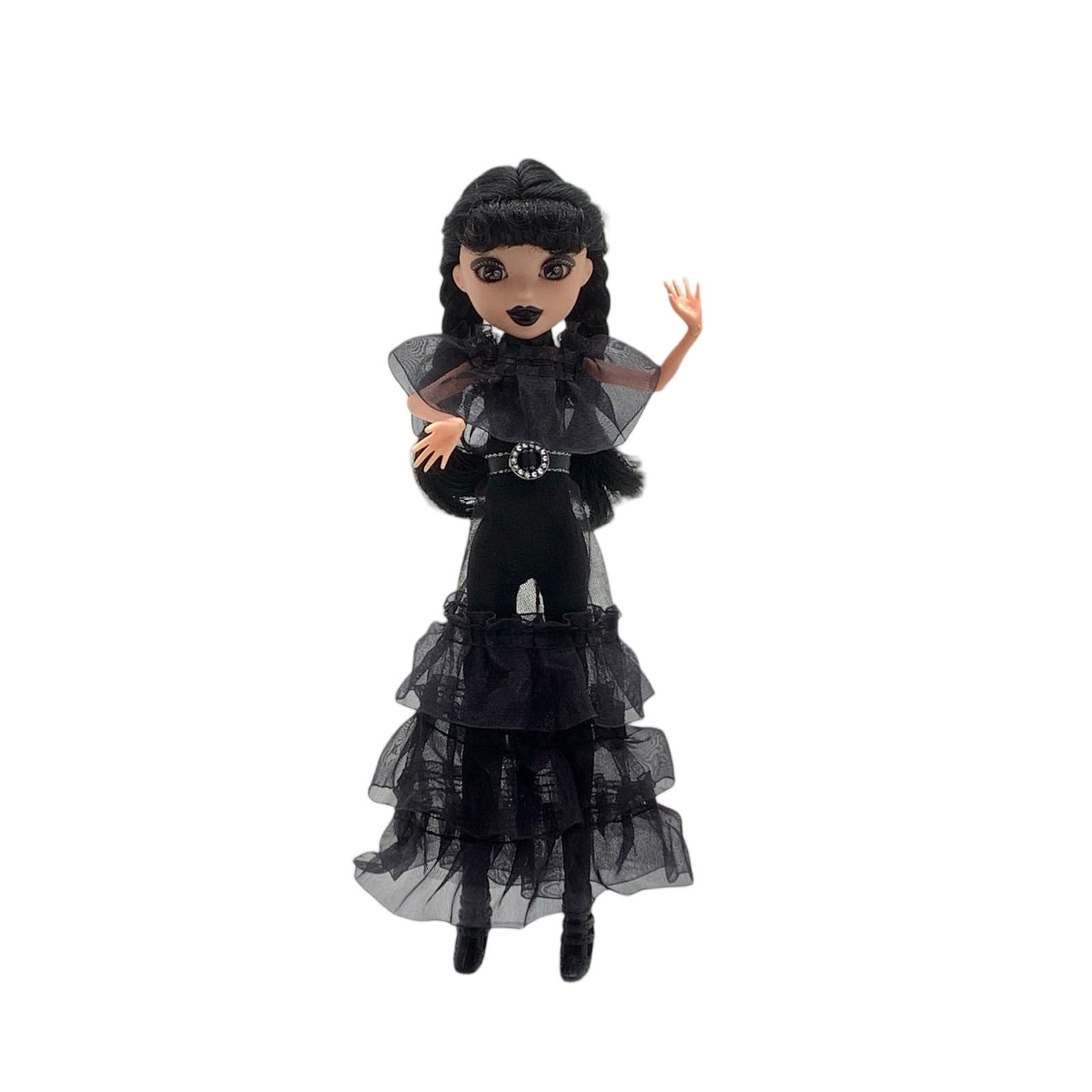 12.5" Wednesday Addams Doll with Black Dress, High Heels and Hair ...