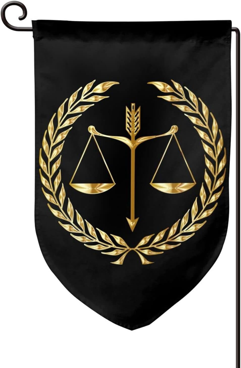 12.5" X 18" Lawyer Scales Of Justice Garden Flag - Double Sided, Vivid ...