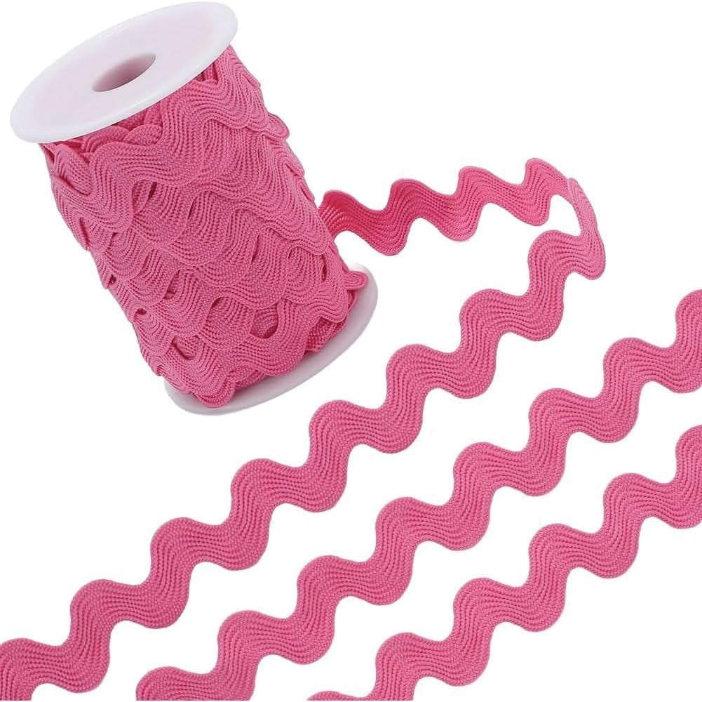 12.5 Yards Deep Pink Rick Rack Trim 1/2 Inch RIC Rac Rickrack Wavy ...