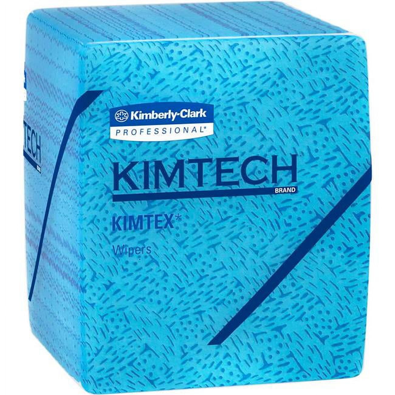 12.5 x 13 in. Blue Kimtech Prep Kimtex 0.25 Fold Wipers - 66 Wipes per ...