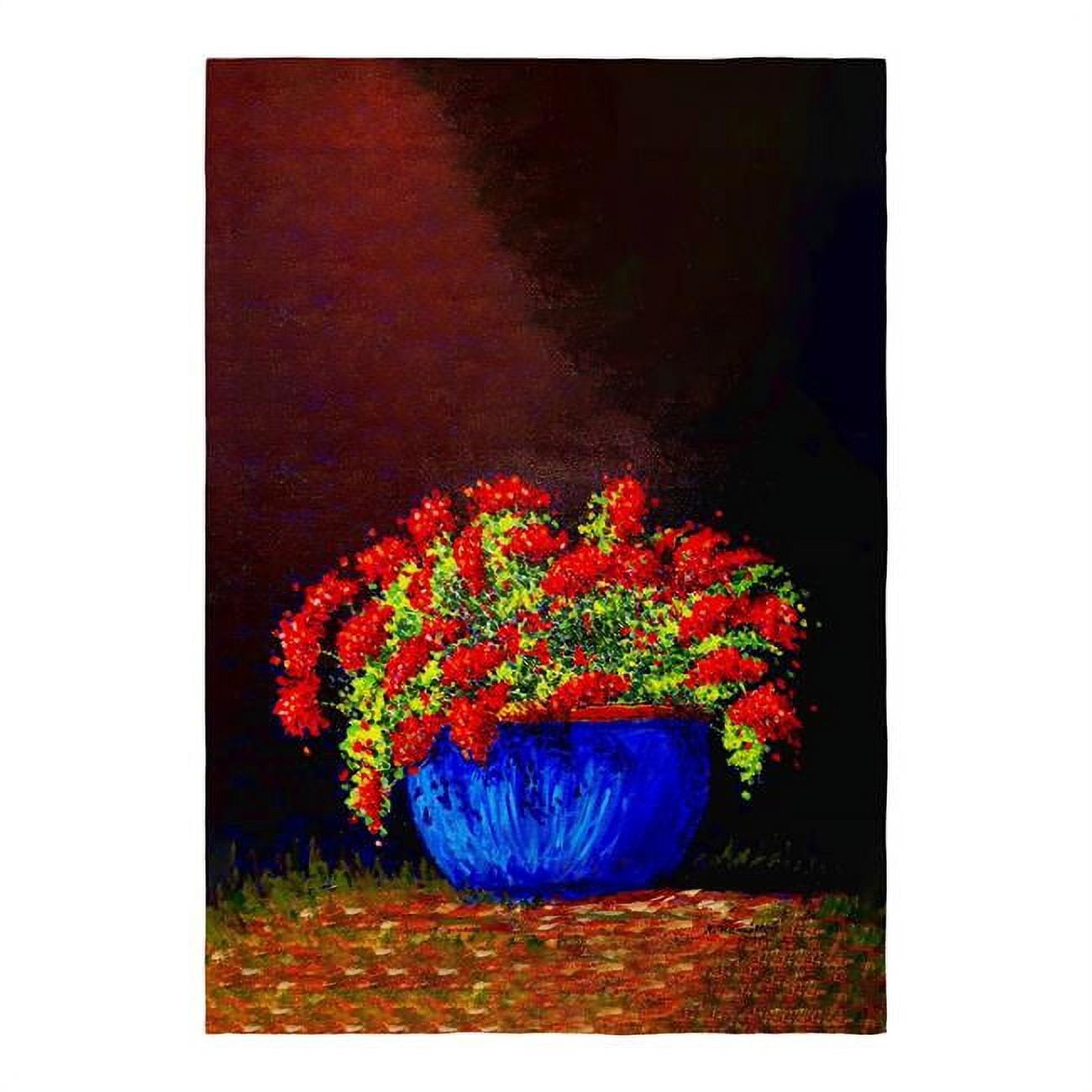 12.5 x 18 in. Potted Geraniums Flag - Walmart.com
