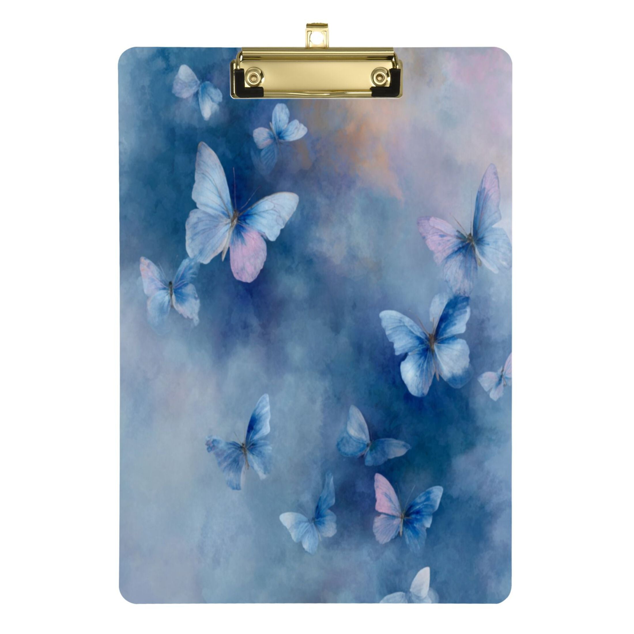 12.5" x 9" Acrylic Clipboard with Gold Clip & Retractable Hook for ...