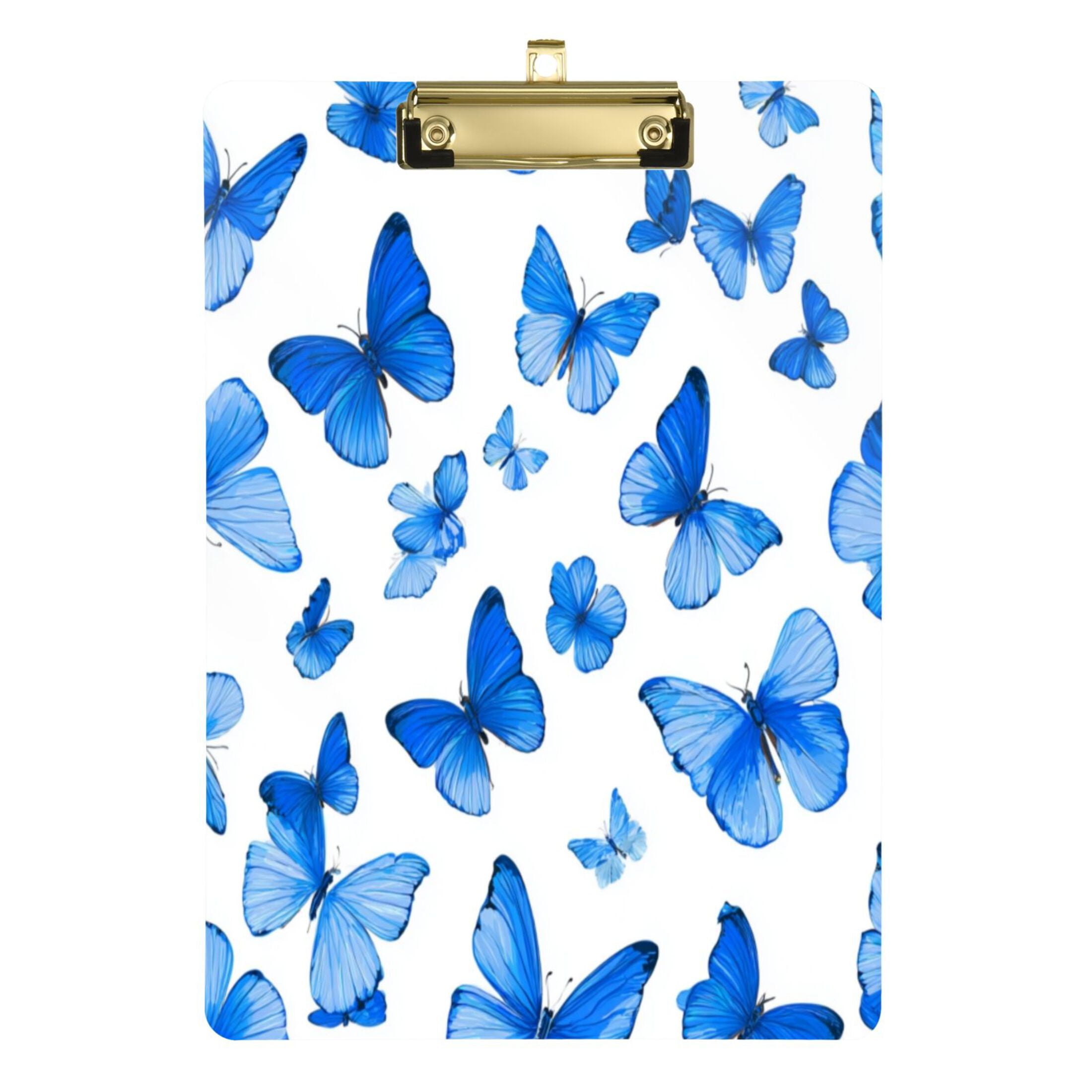 12.5" x 9" Acrylic Clipboard with Gold Clip & Retractable Hook for ...