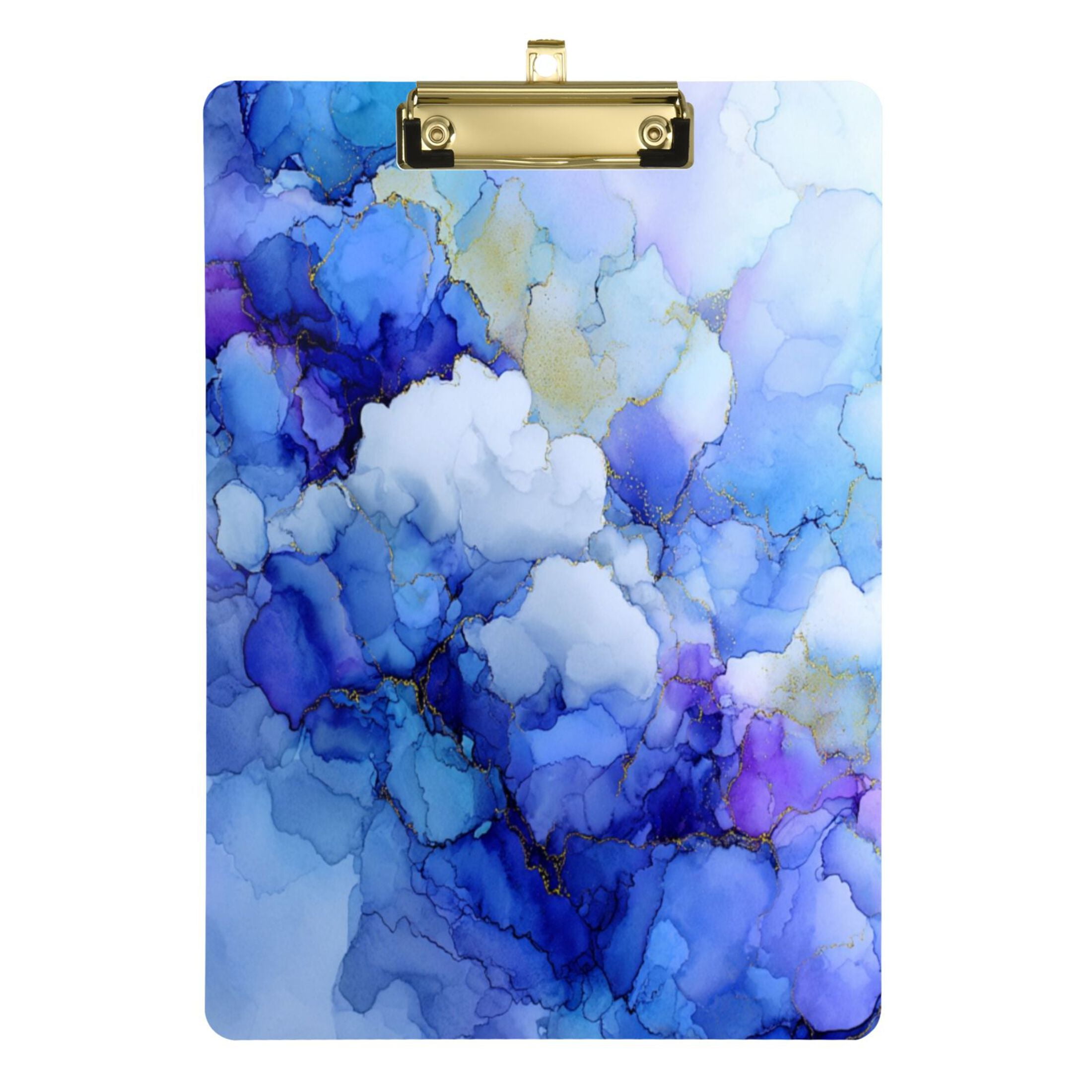 12.5" x 9" Acrylic Clipboard with Gold Clip & Retractable Hook for ...