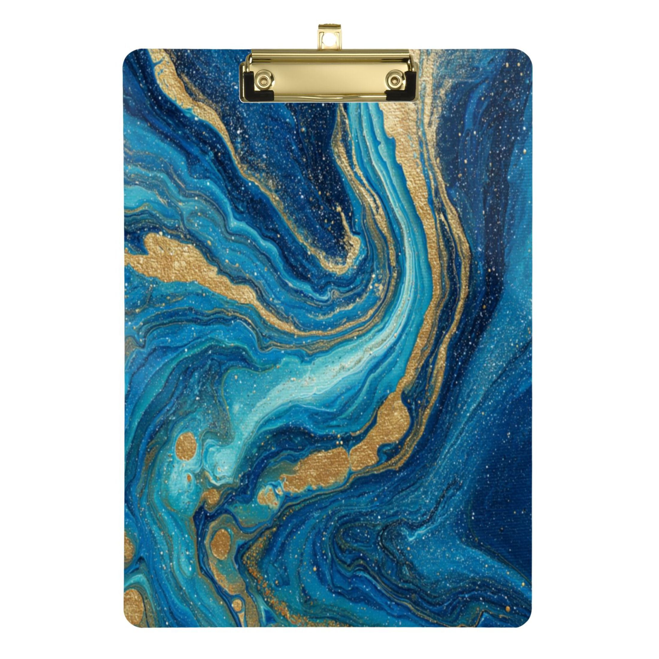 12.5" x 9" Acrylic Clipboard with Gold Clip & Retractable Hook for ...