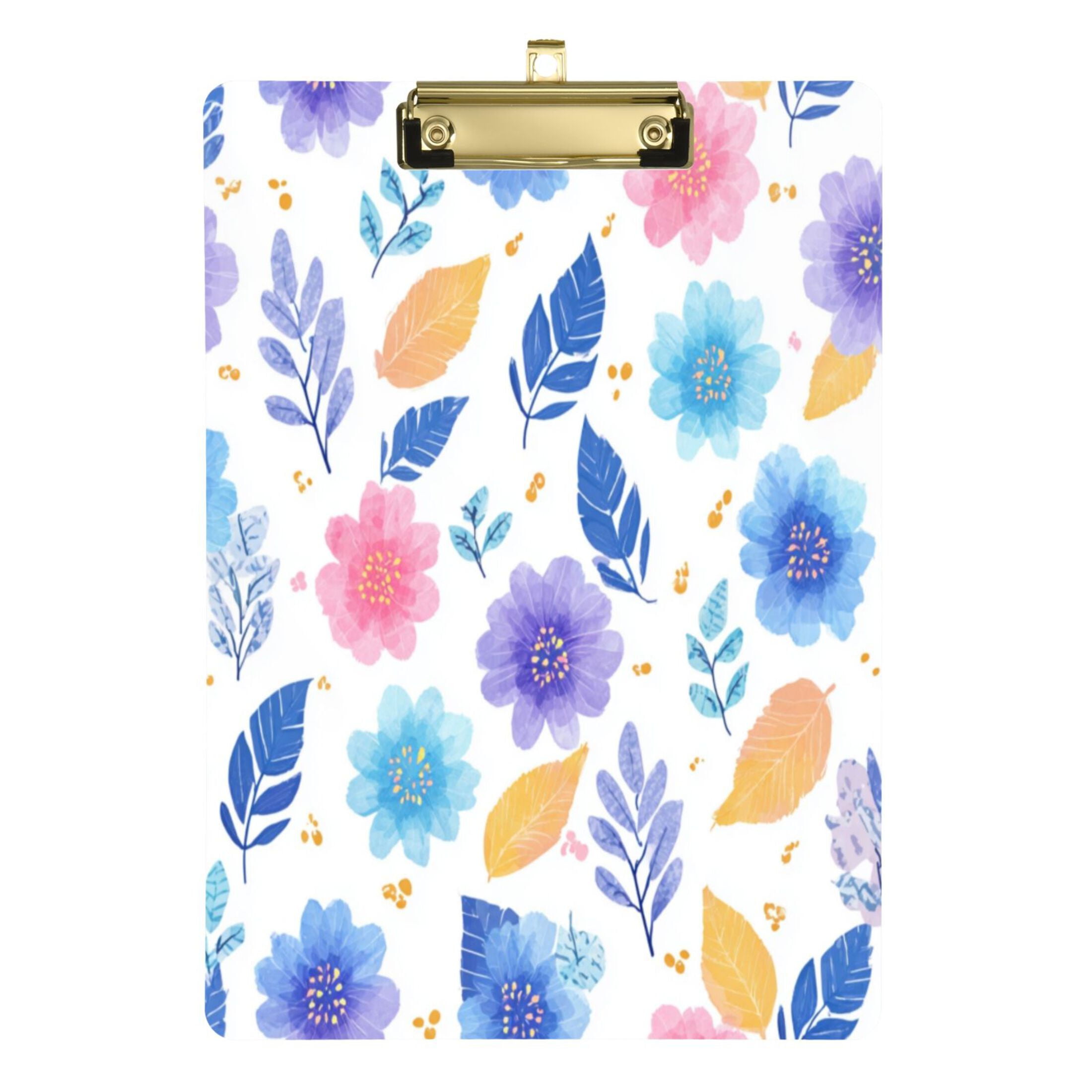 12.5" x 9" Acrylic Clipboard with Gold Clip & Retractable Hook for ...