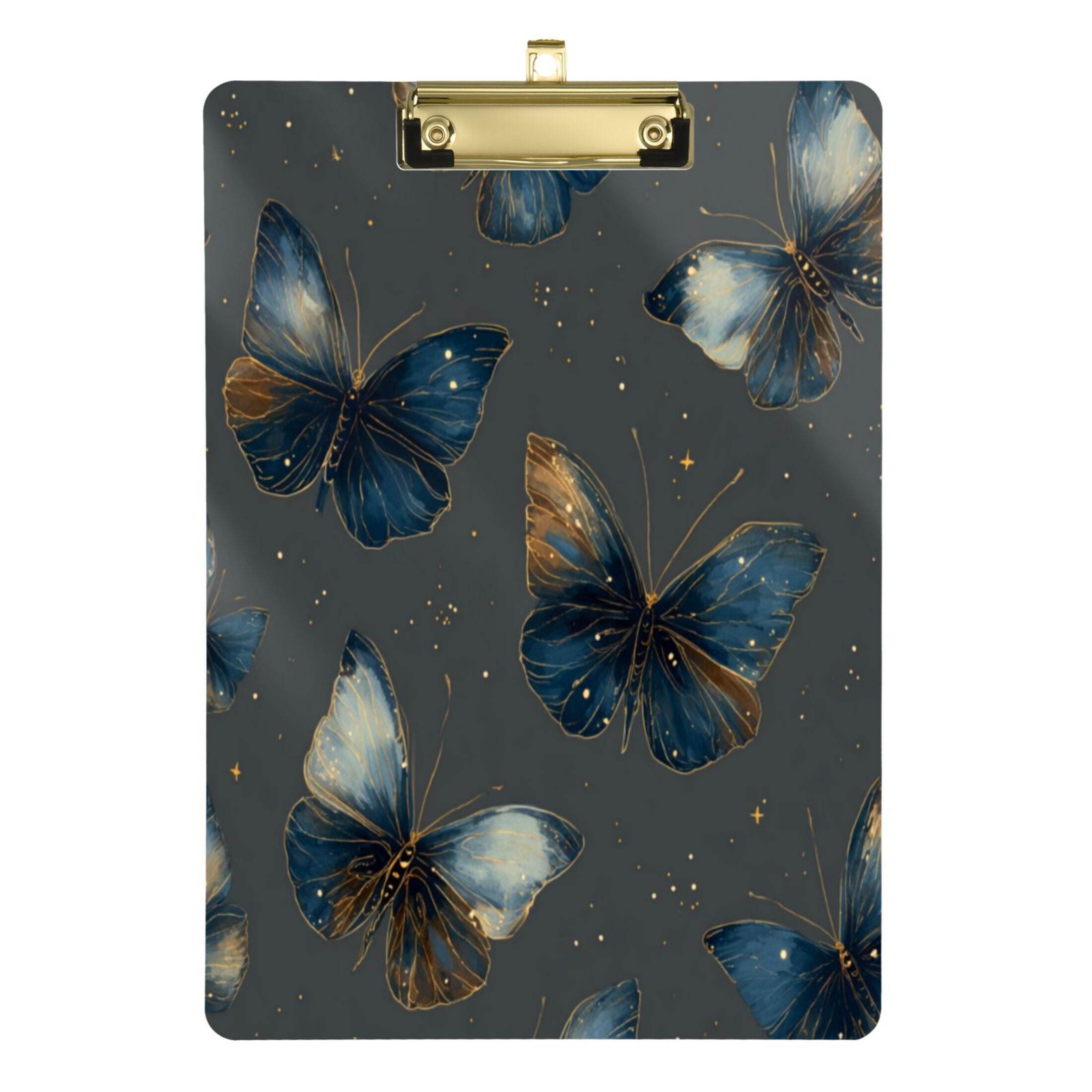 12.5" x 9" Acrylic Clipboard with Gold Clip & Retractable Hook for ...