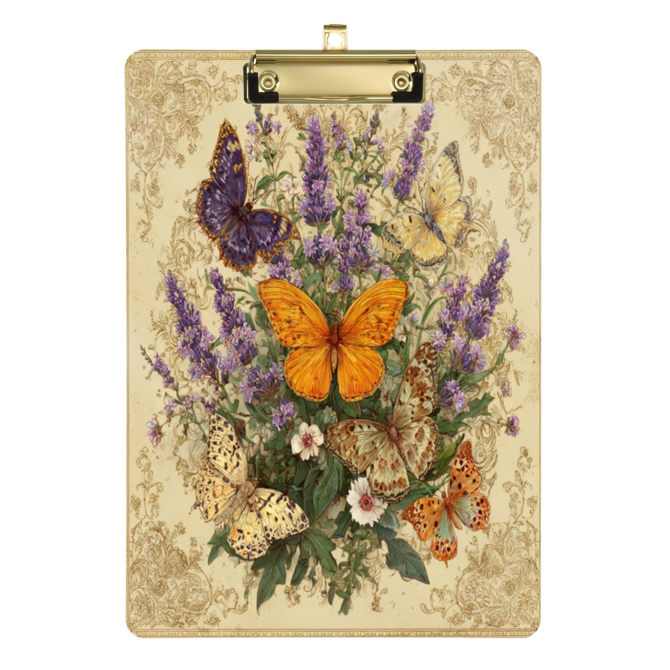 12.5" x 9" Acrylic Clipboard with Gold Clip & Retractable Hook for ...