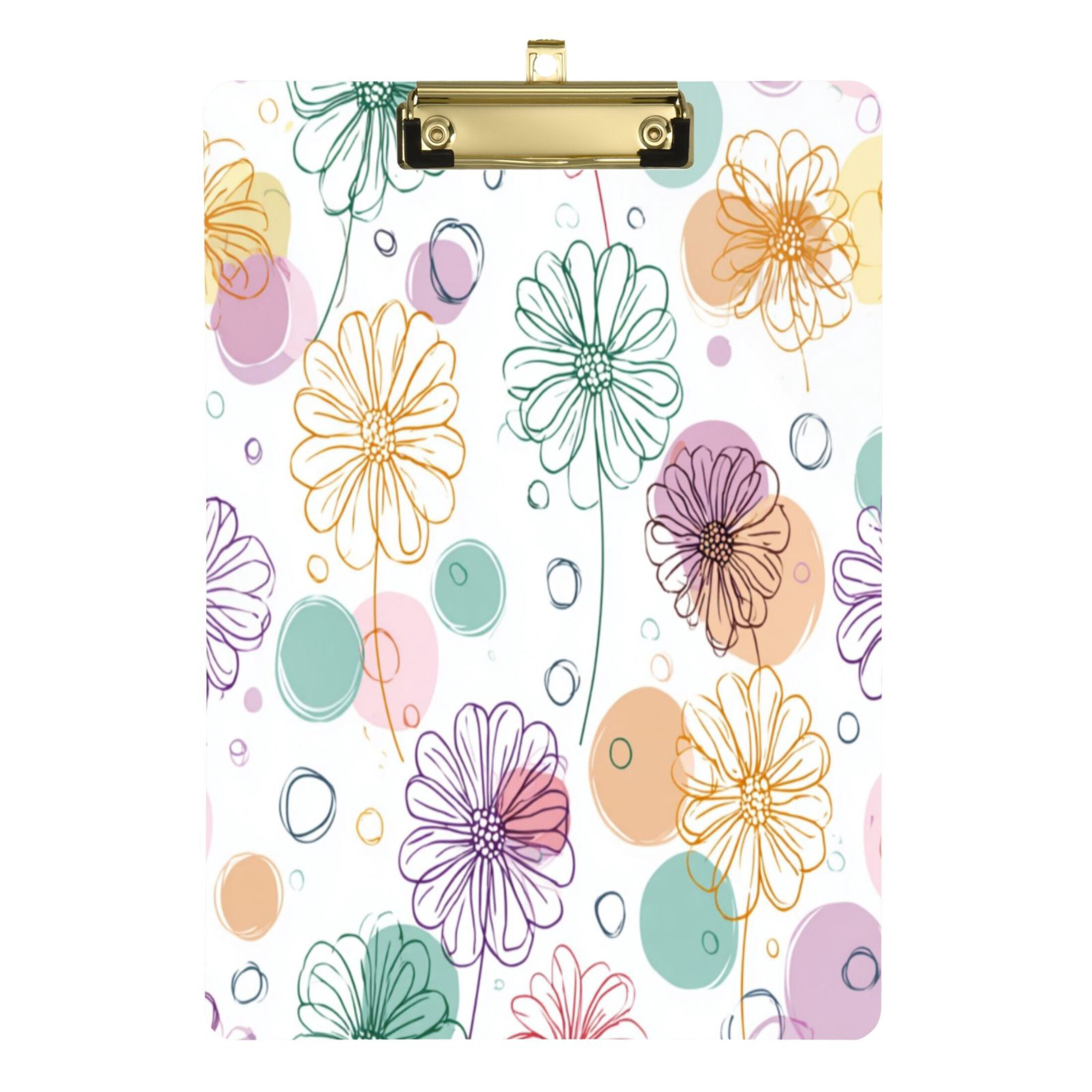 12.5" x 9" Acrylic Clipboard with Gold Clip & Retractable Hook for ...