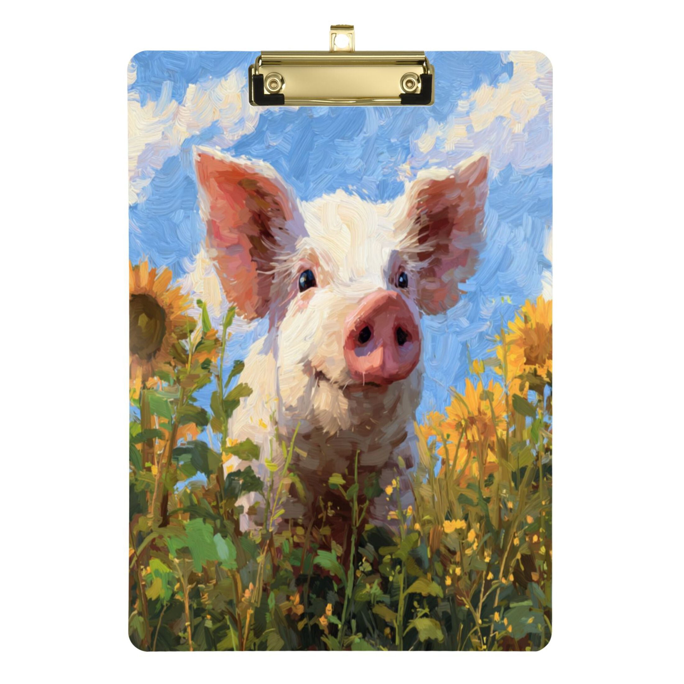 12.5" x 9" Acrylic Clipboard with Gold Clip & Retractable Hook for ...