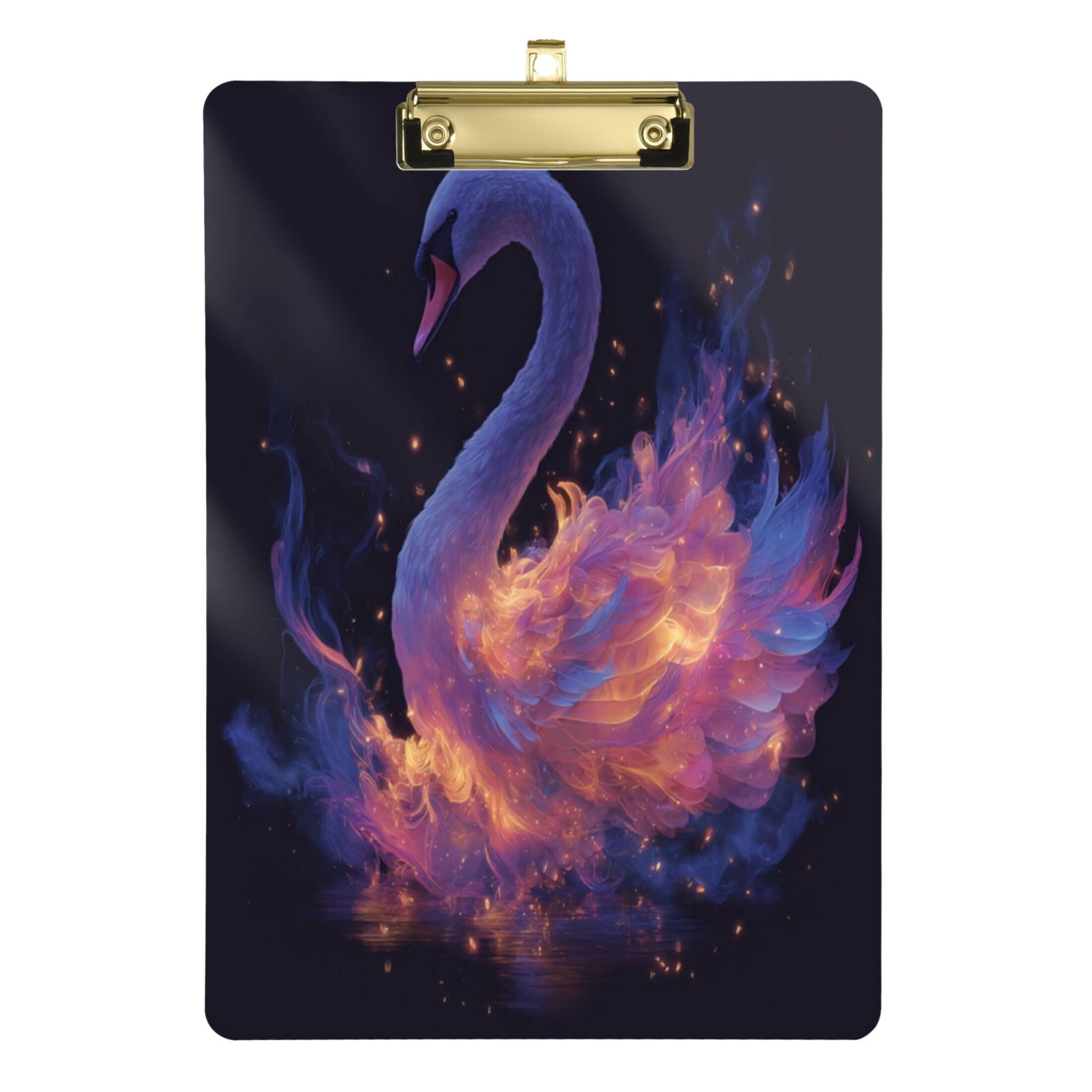 12.5" x 9" Acrylic Clipboard with Gold Clip & Retractable Hook for ...