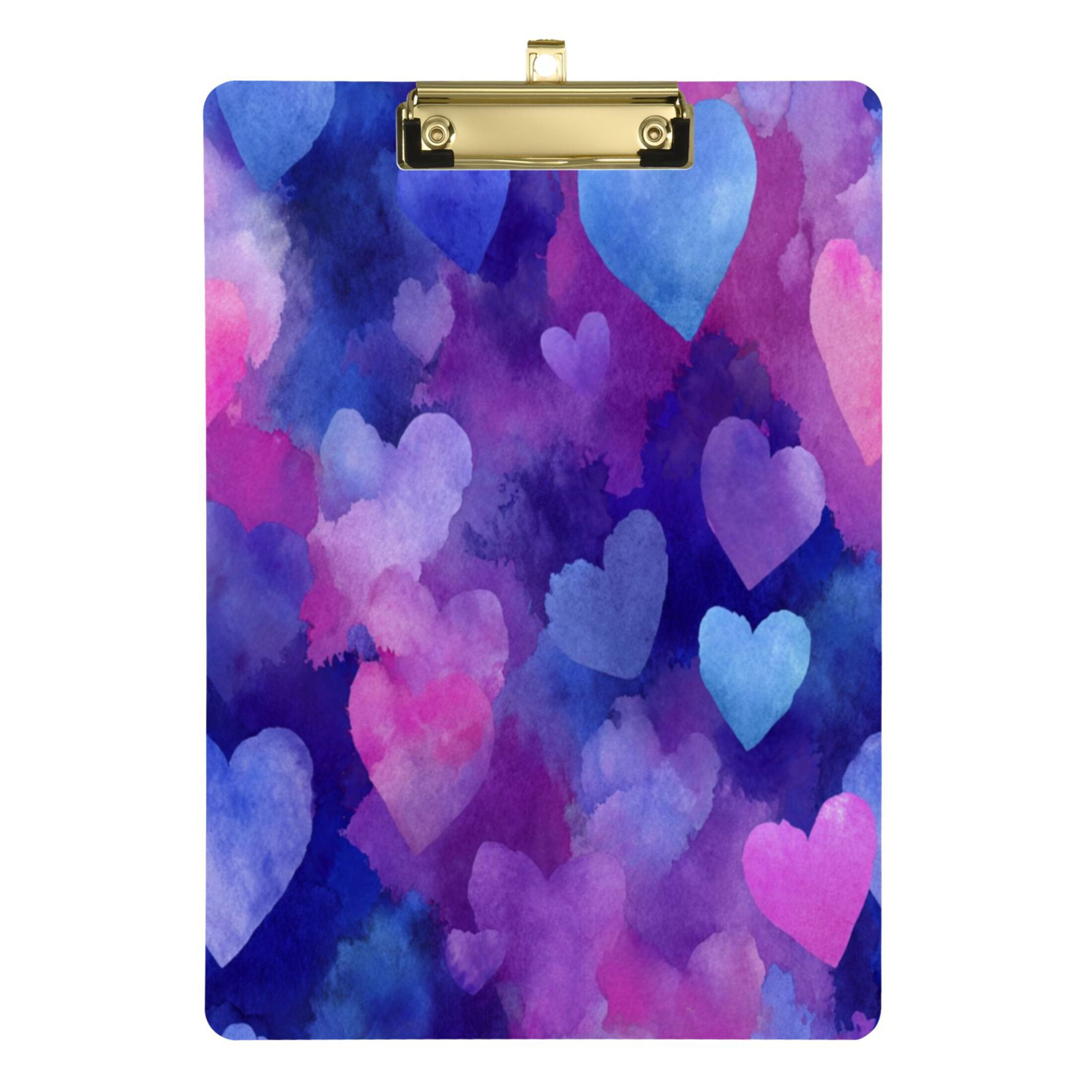12.5" x 9" Acrylic Clipboard with Gold Clip & Retractable Hook for ...
