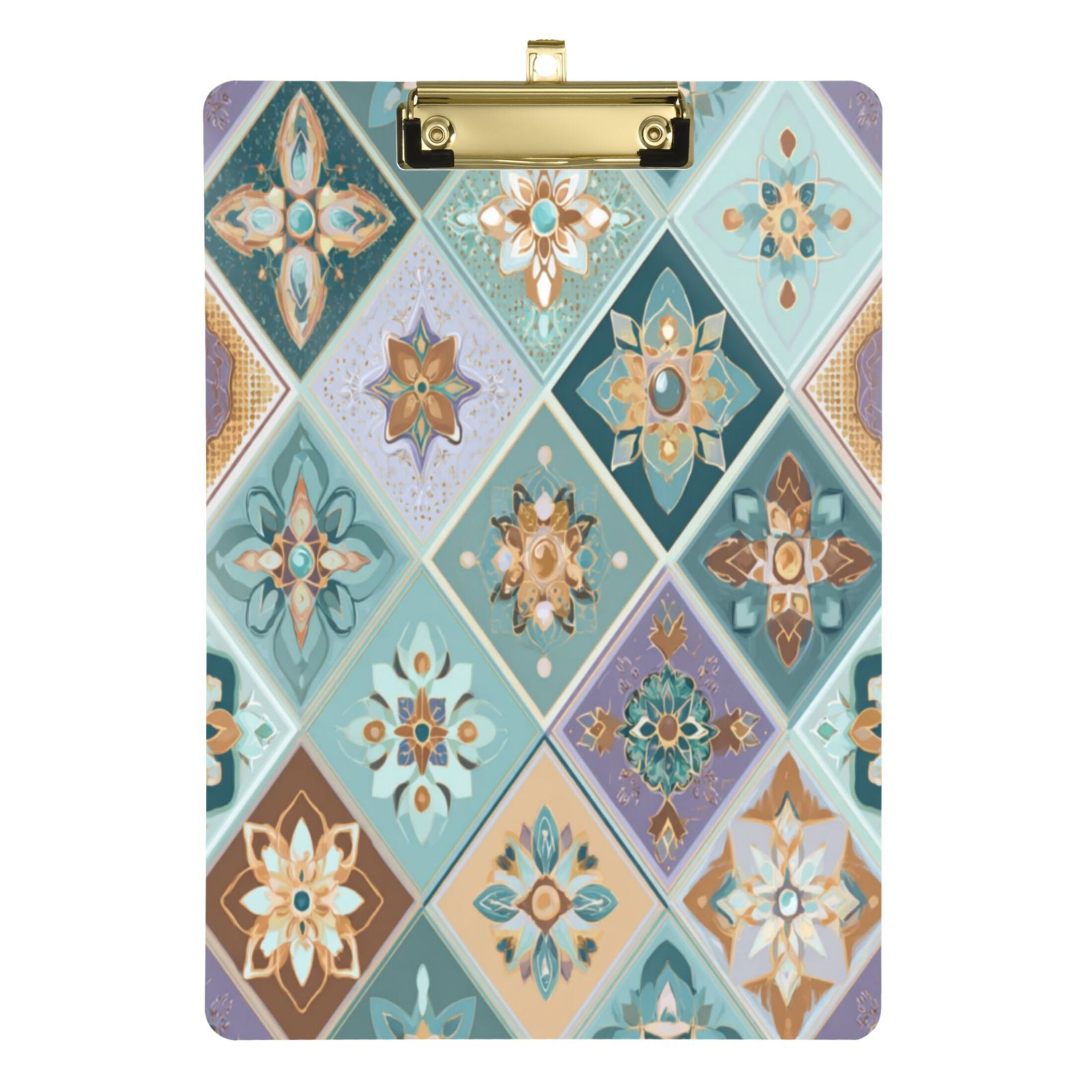 12.5" x 9" Acrylic Clipboard with Gold Clip & Retractable Hook for ...