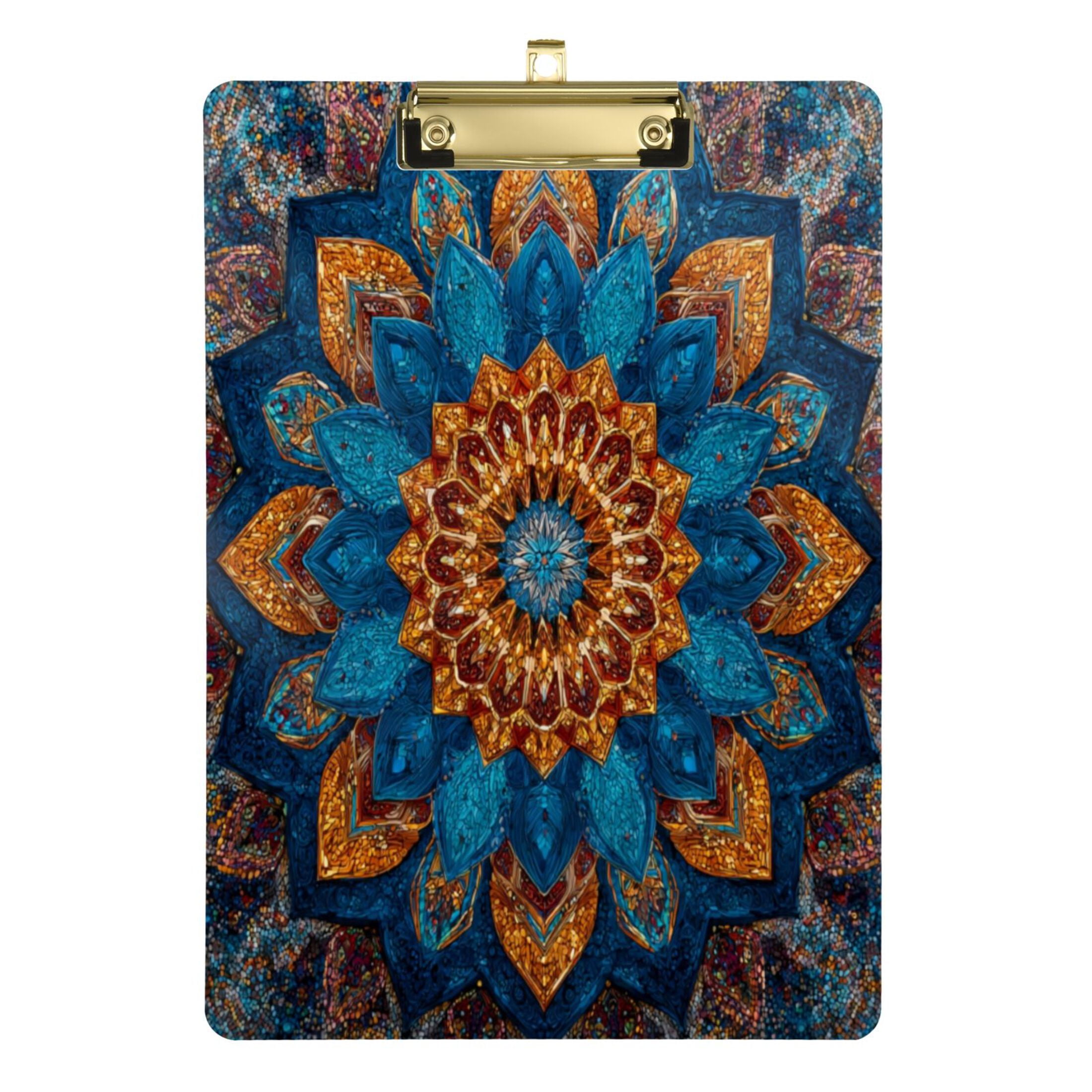 12.5" x 9" Acrylic Clipboard with Gold Clip & Retractable Hook for ...