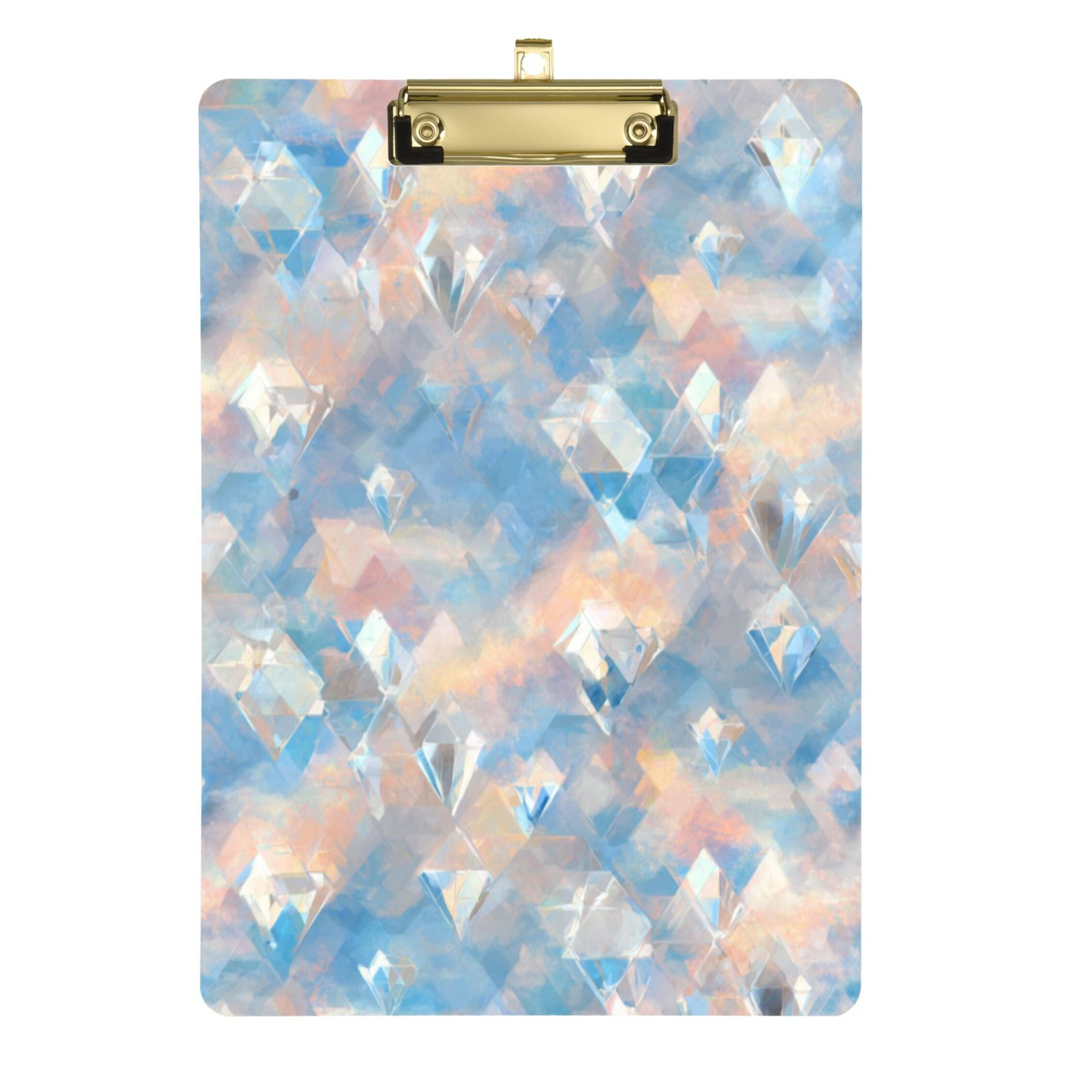 12.5" x 9" Acrylic Clipboard with Gold Clip & Retractable Hook for ...