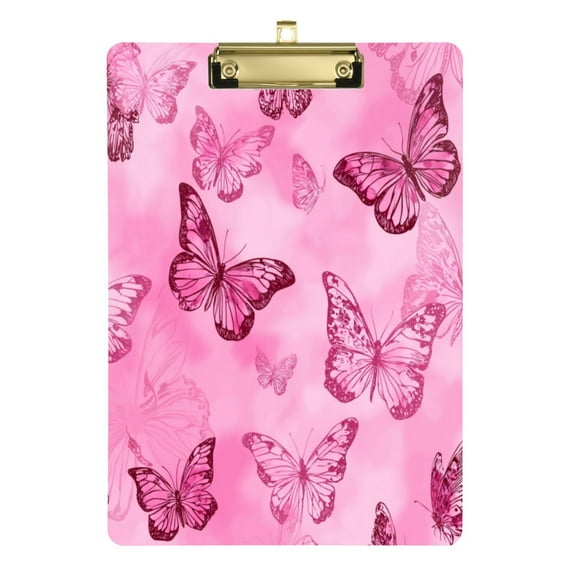 12.5" x 9" Acrylic Clipboard with Gold Clip & Retractable Hook for ...