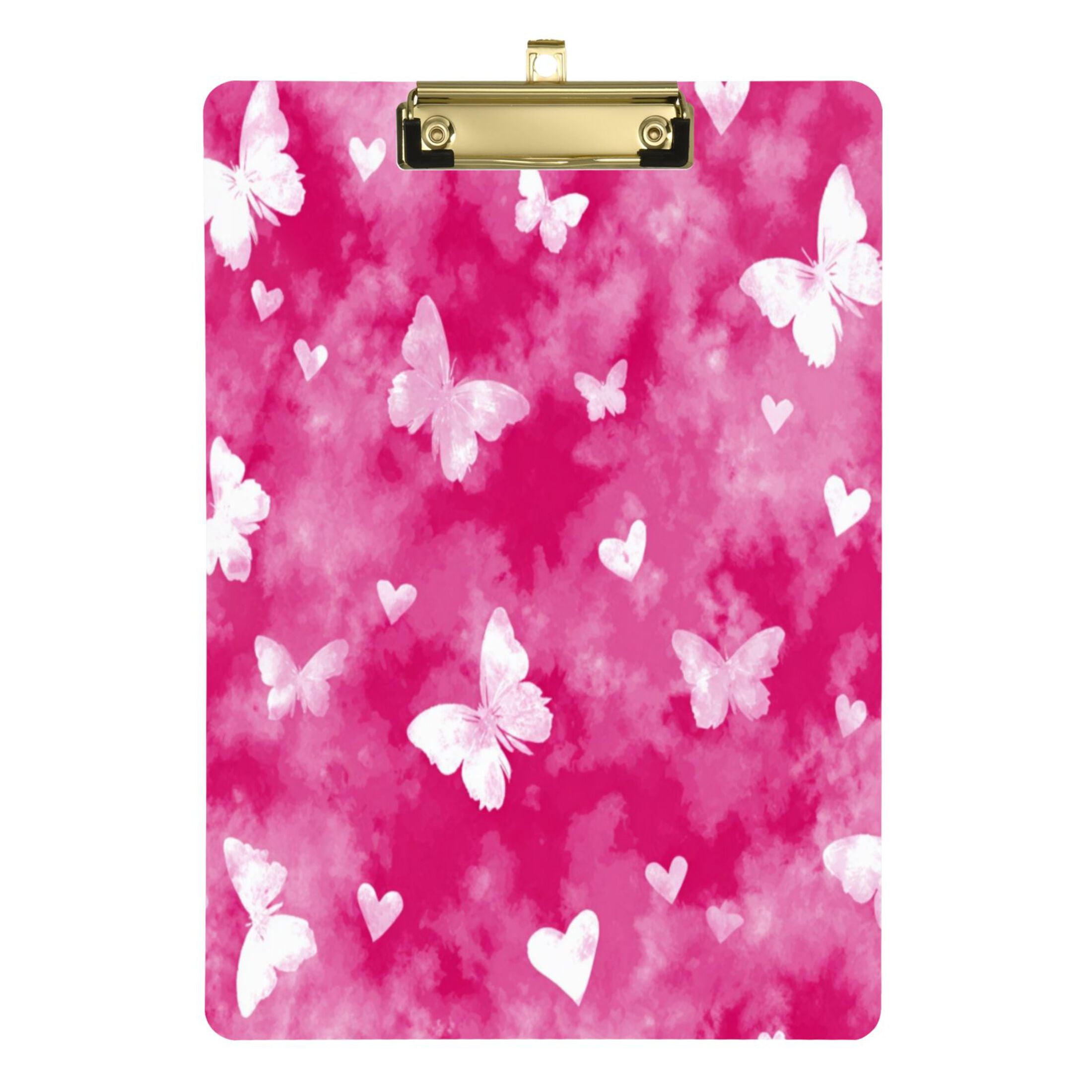 12.5" x 9" Acrylic Clipboard with Gold Clip & Retractable Hook for ...