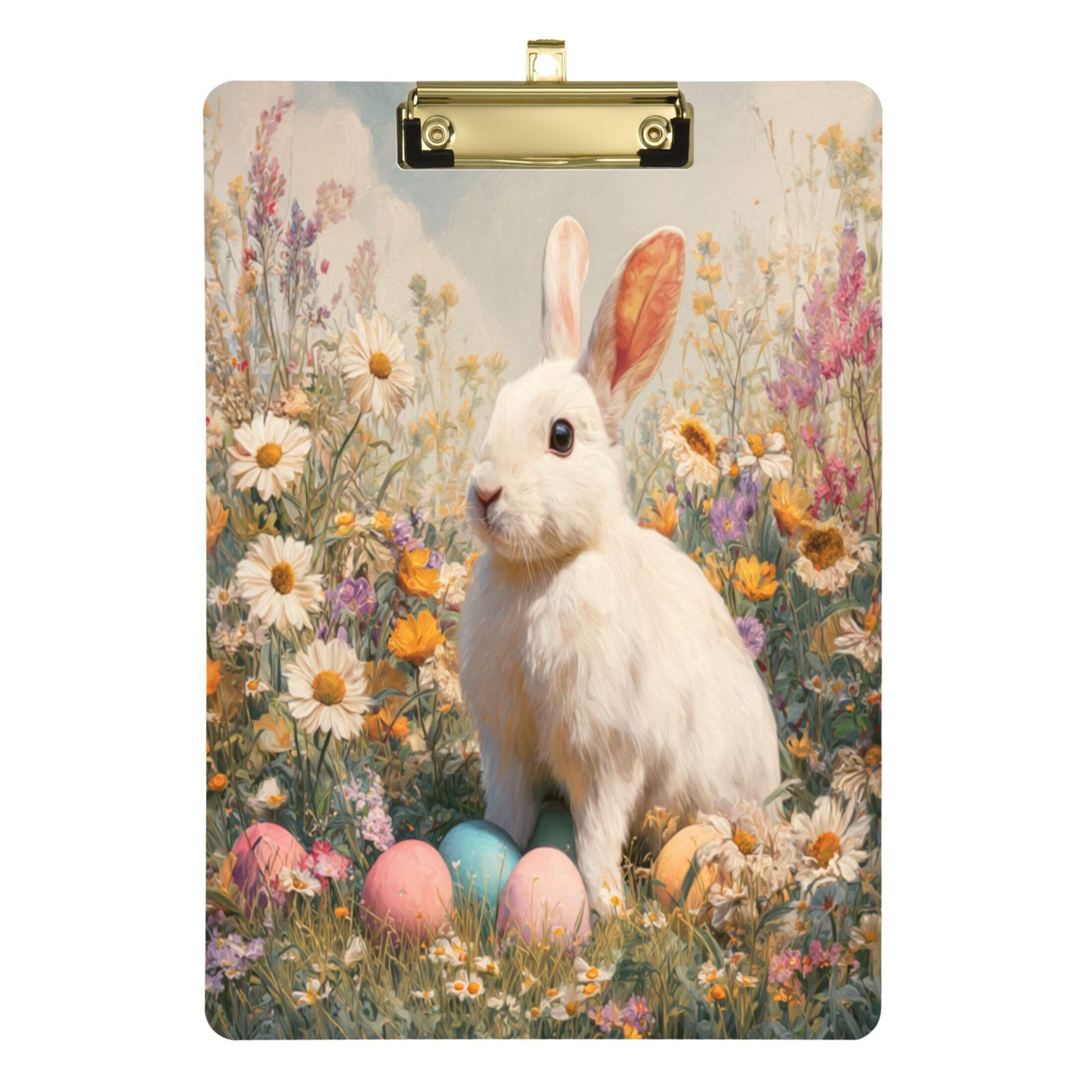 12.5" x 9" Acrylic Clipboard with Gold Clip & Retractable Hook for ...
