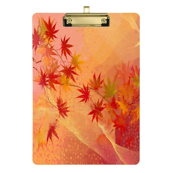 12.5" x 9" Acrylic Clipboard with Gold Clip & Retractable Hook for ...