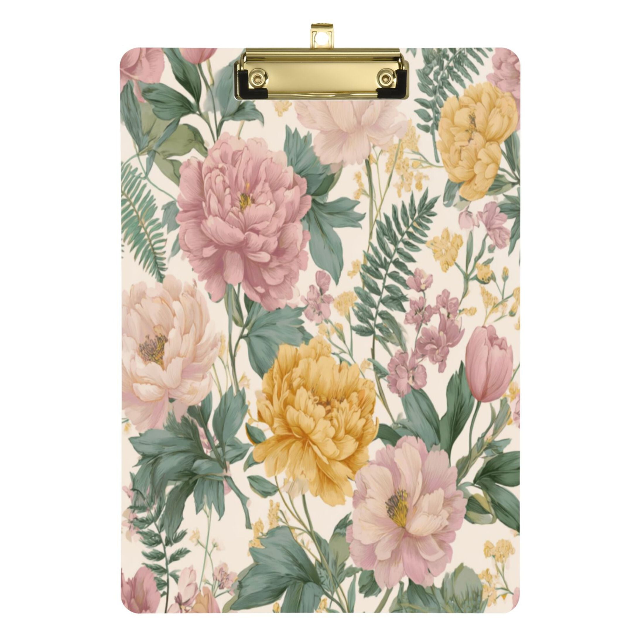 12.5" x 9" Acrylic Clipboard with Gold Clip & Retractable Hook for ...