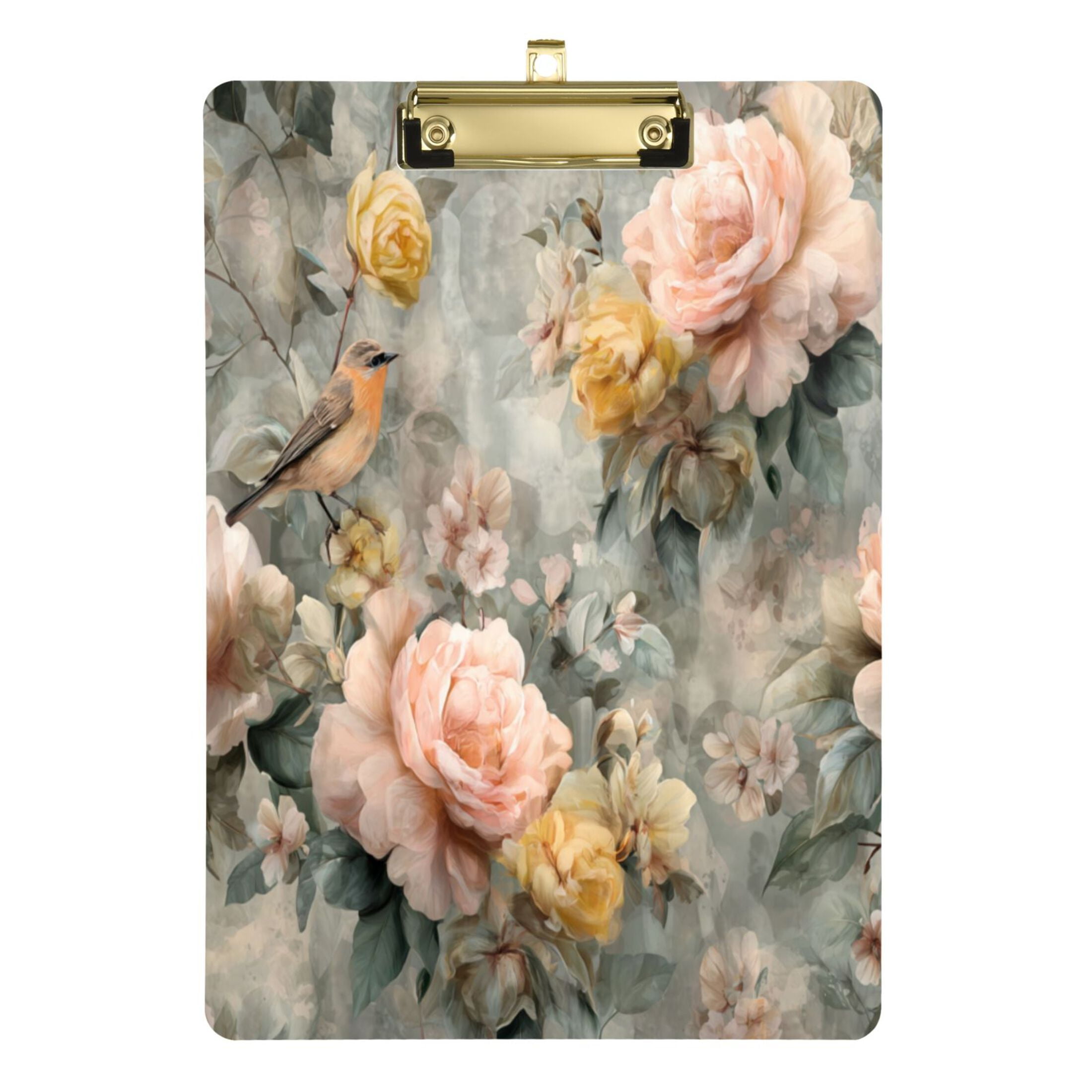 12.5" x 9" Acrylic Clipboard with Gold Clip & Retractable Hook for ...