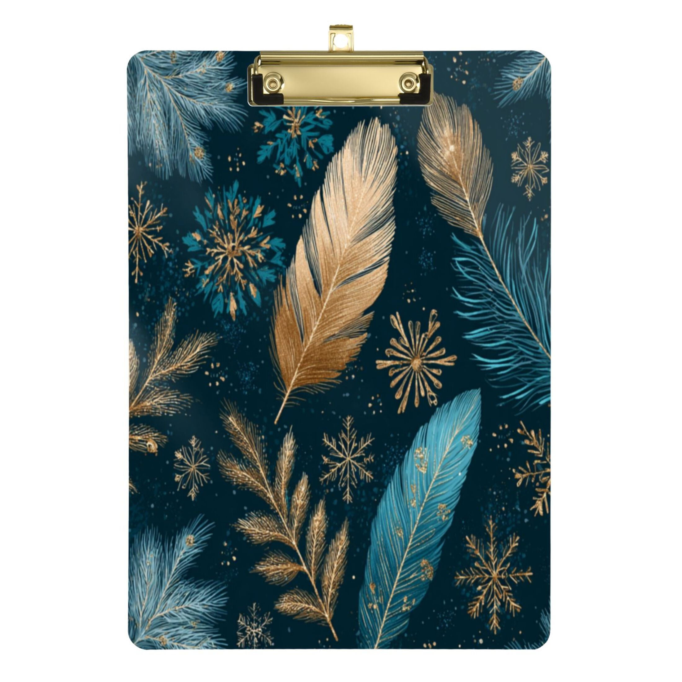 12.5" x 9" Acrylic Clipboard with Gold Clip & Retractable Hook for ...
