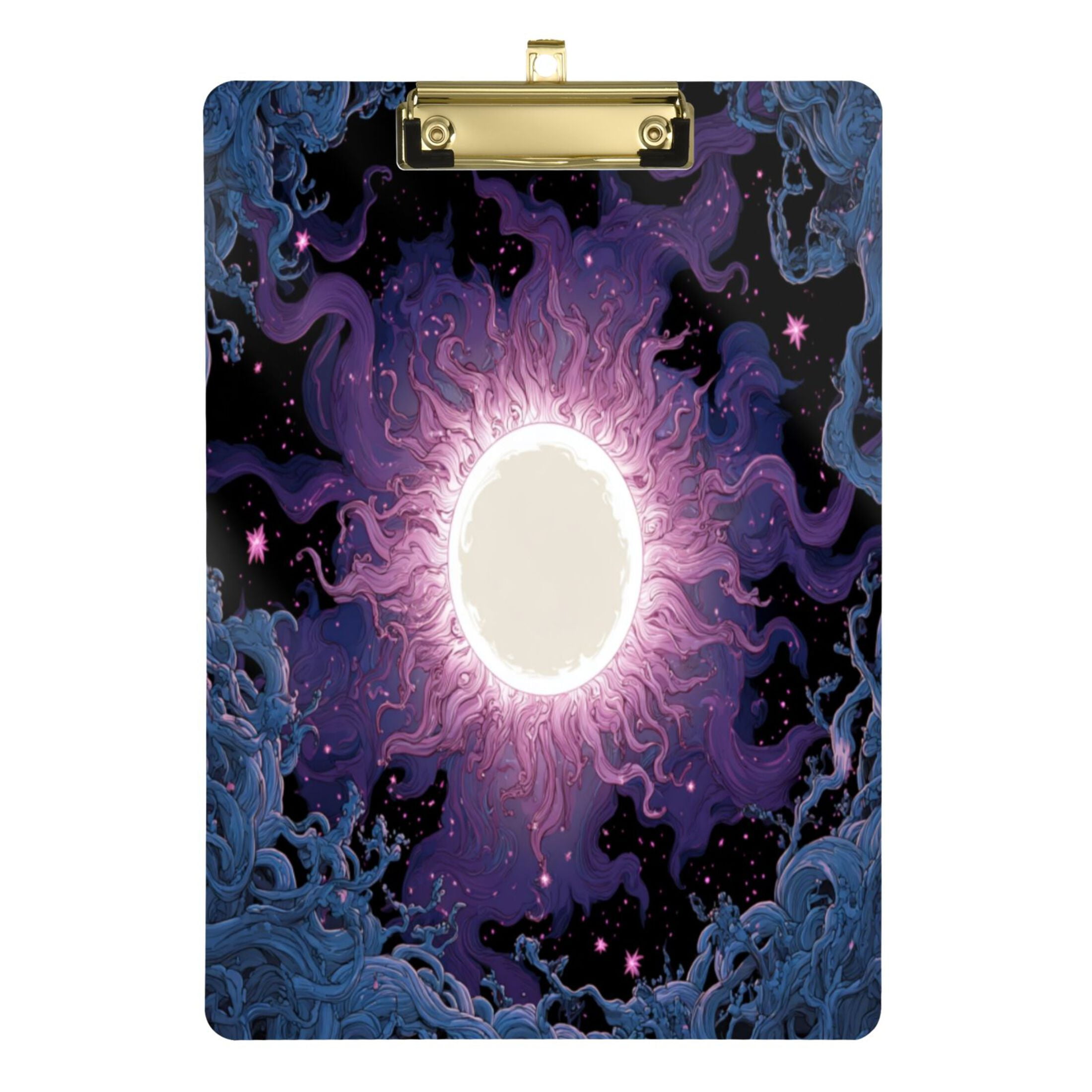 12.5" x 9" Acrylic Clipboard with Gold Clip & Retractable Hook for ...