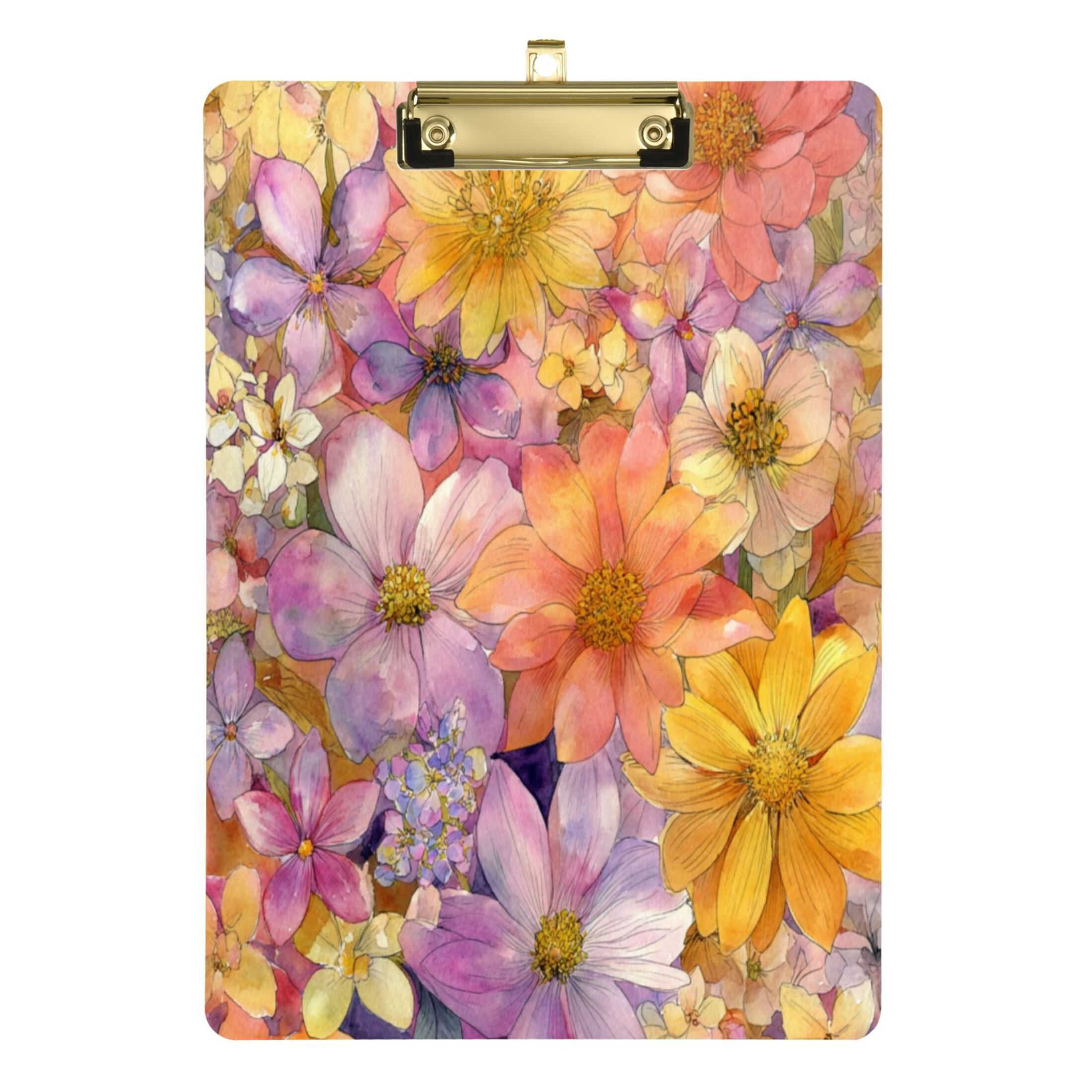 12.5" x 9" Acrylic Clipboard with Gold Clip & Retractable Hook for ...