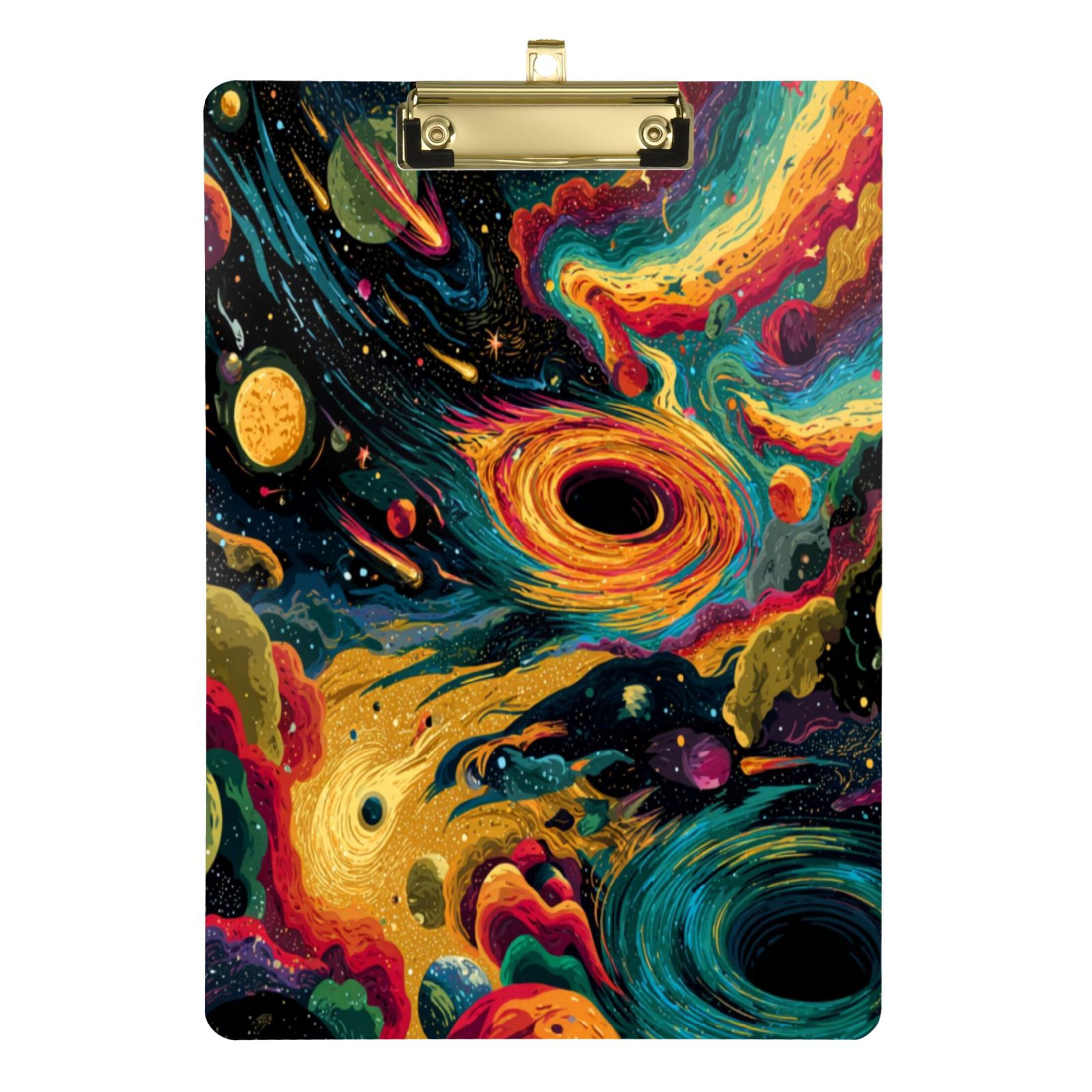 12.5" x 9" Acrylic Clipboard with Gold Clip & Retractable Hook for ...
