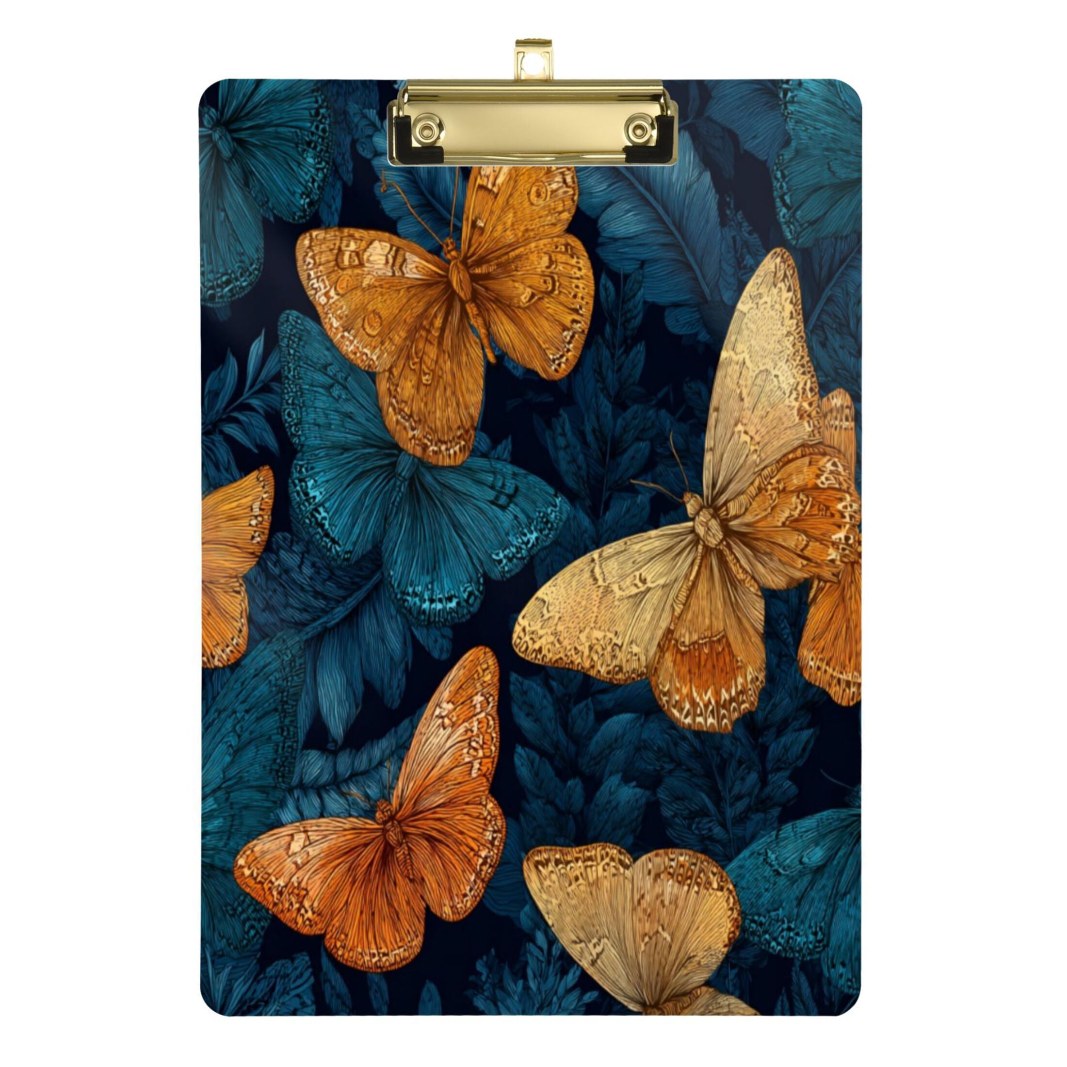 12.5" x 9" Acrylic Clipboard with Gold Clip & Retractable Hook for ...