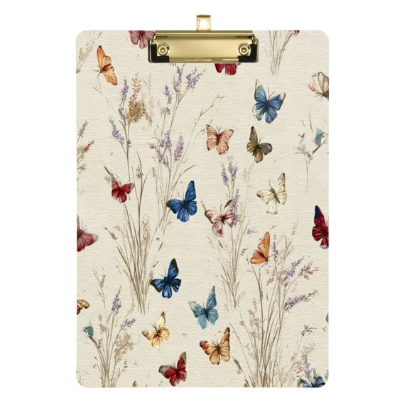 12.5" x 9" Acrylic Clipboard with Gold Clip & Retractable Hook for ...