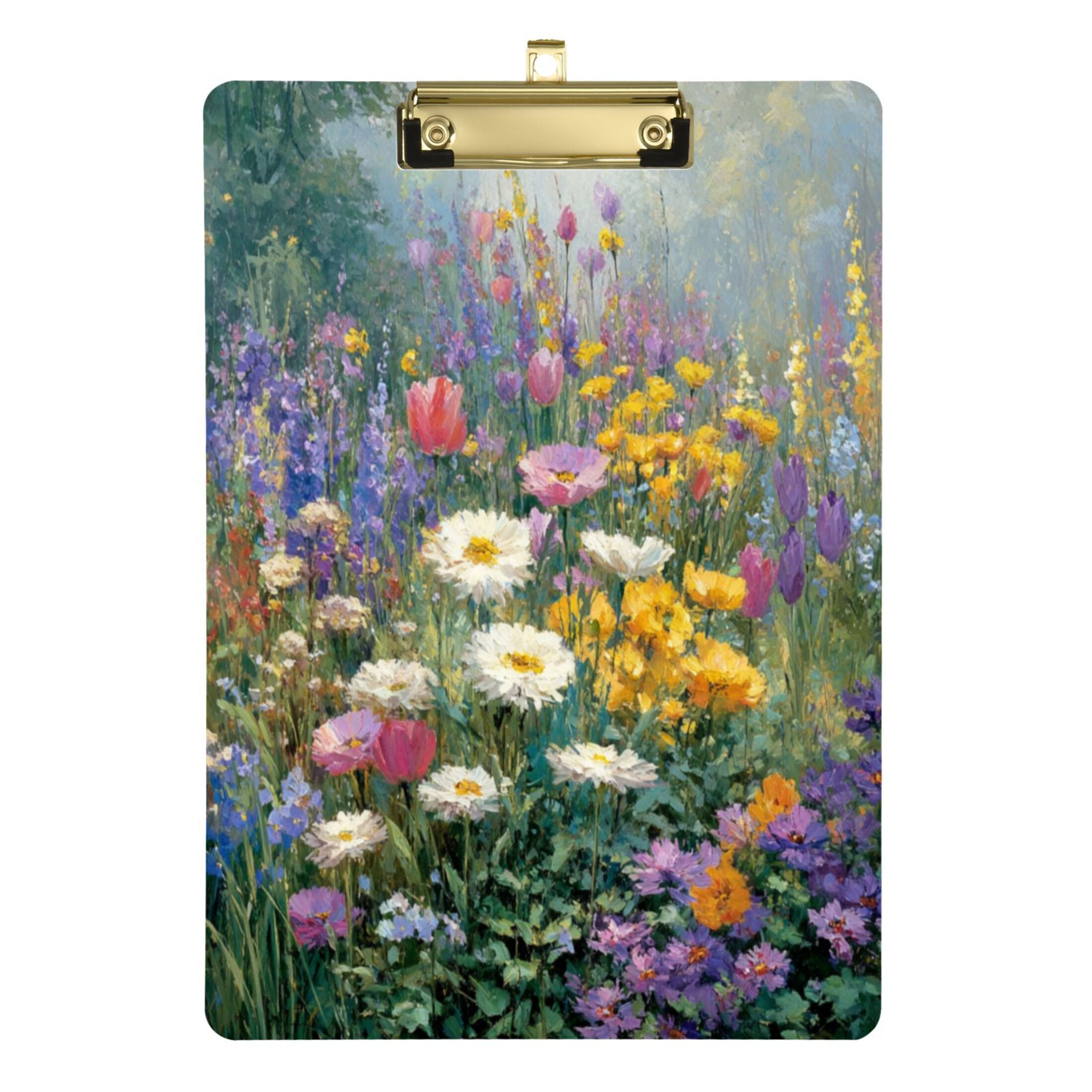 12.5" x 9" Acrylic Clipboard with Gold Clip & Retractable Hook for ...