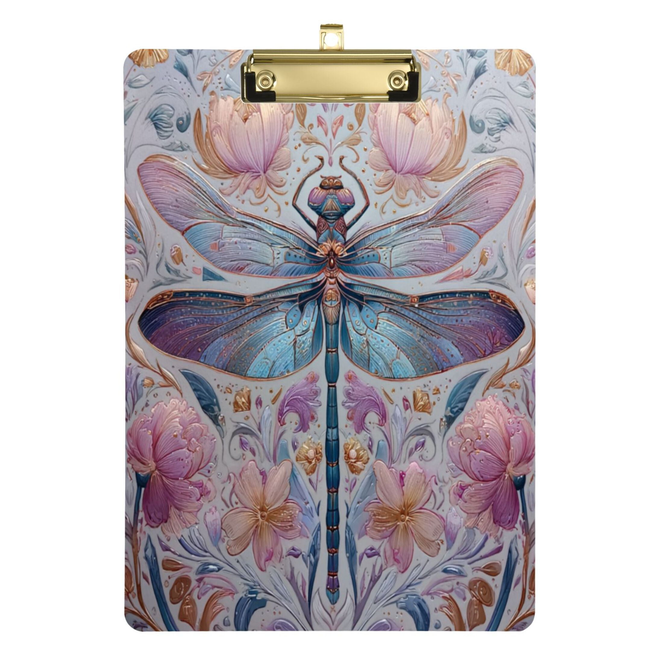 12.5" x 9" Acrylic Clipboard with Gold Clip & Retractable Hook for ...