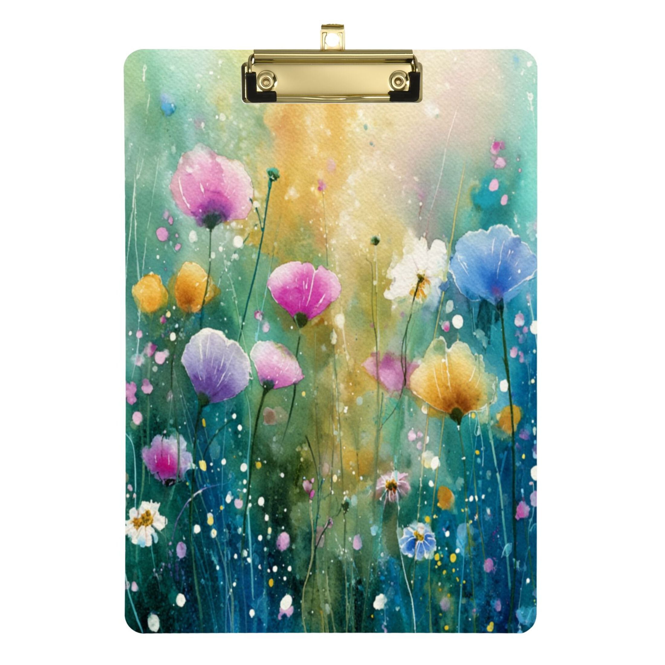 12.5" x 9" Acrylic Clipboard with Gold Clip & Retractable Hook for ...