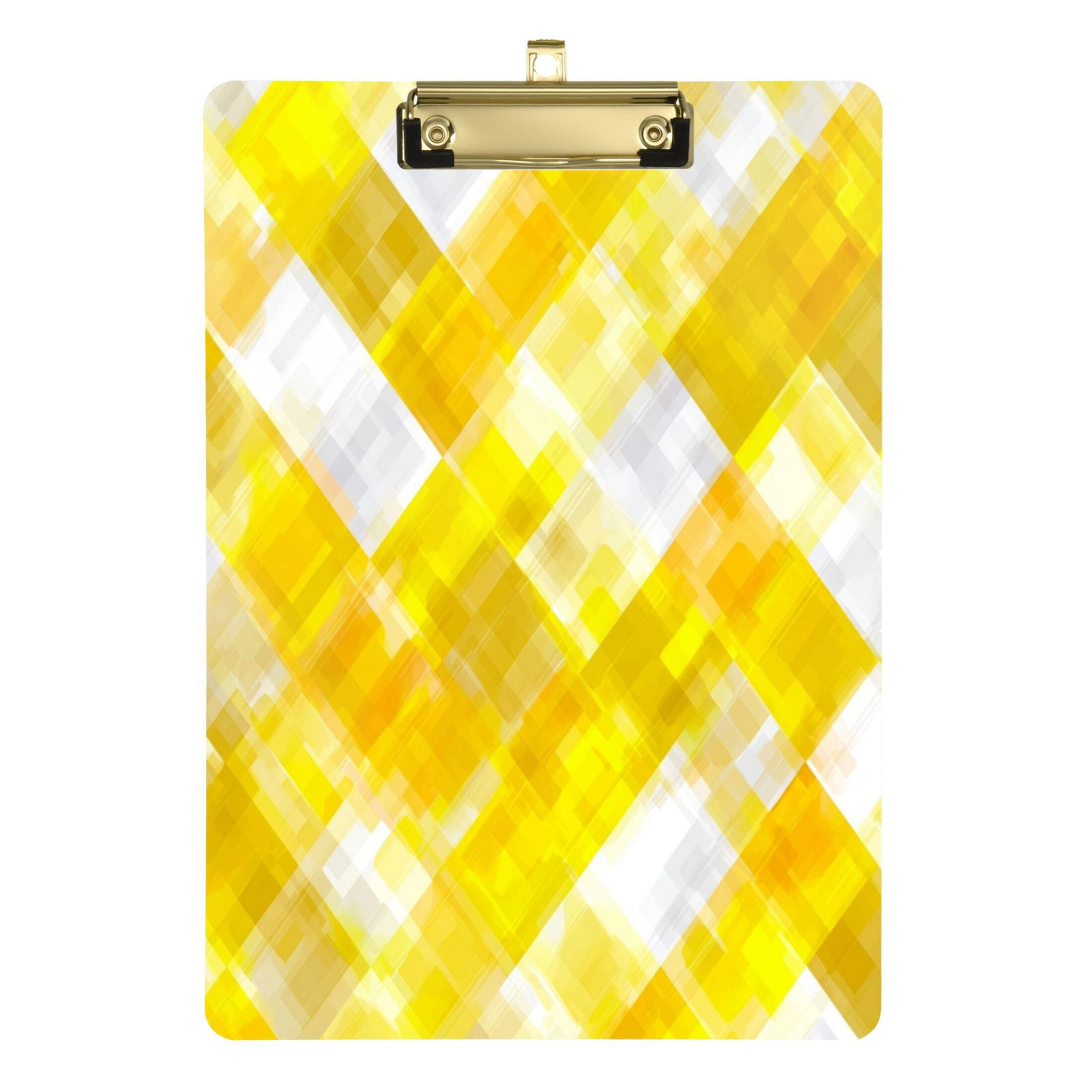 12.5" x 9" Acrylic Clipboard with Gold Clip & Retractable Hook for ...