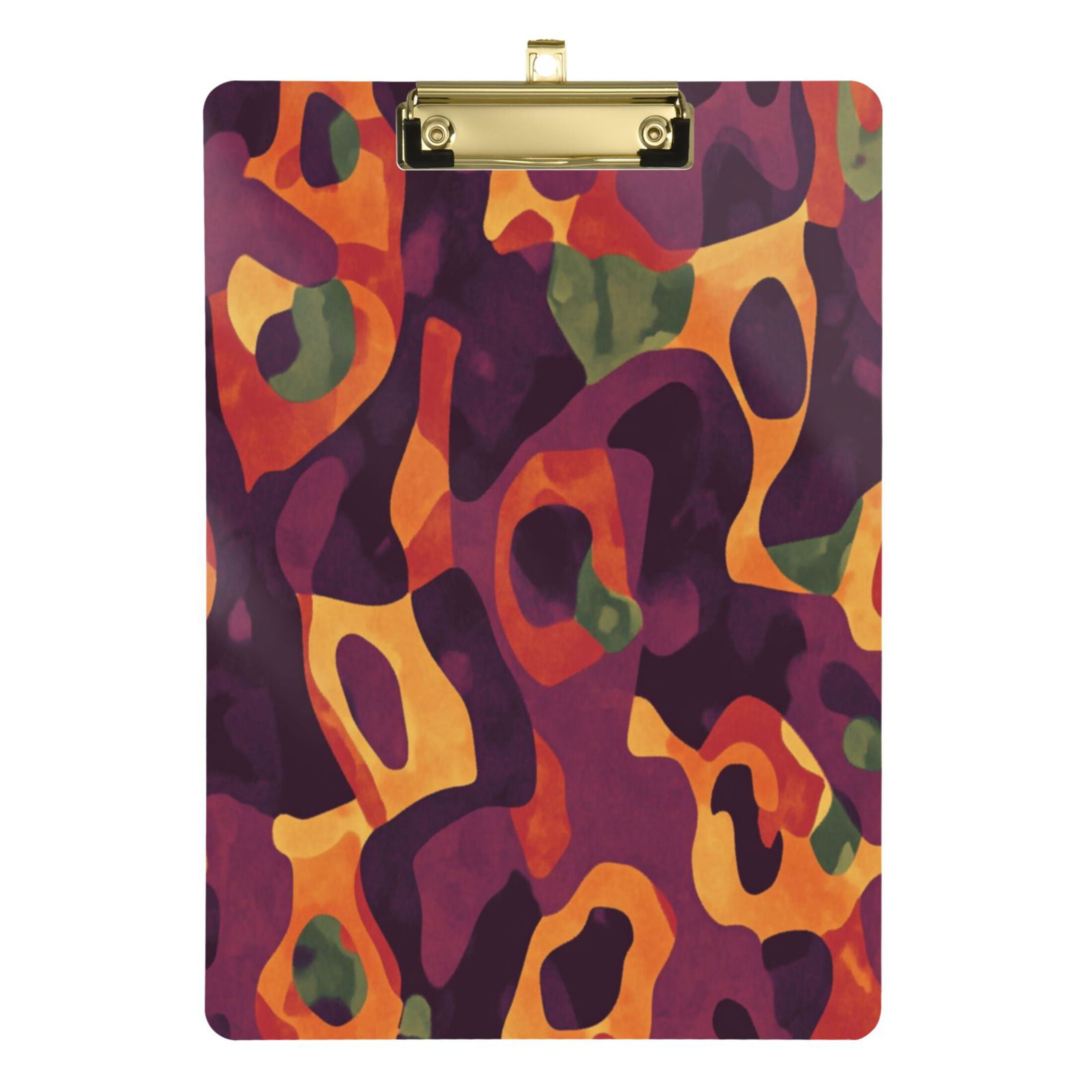 12.5" x 9" Acrylic Clipboard with Gold Metal Clip Office and Classroom ...