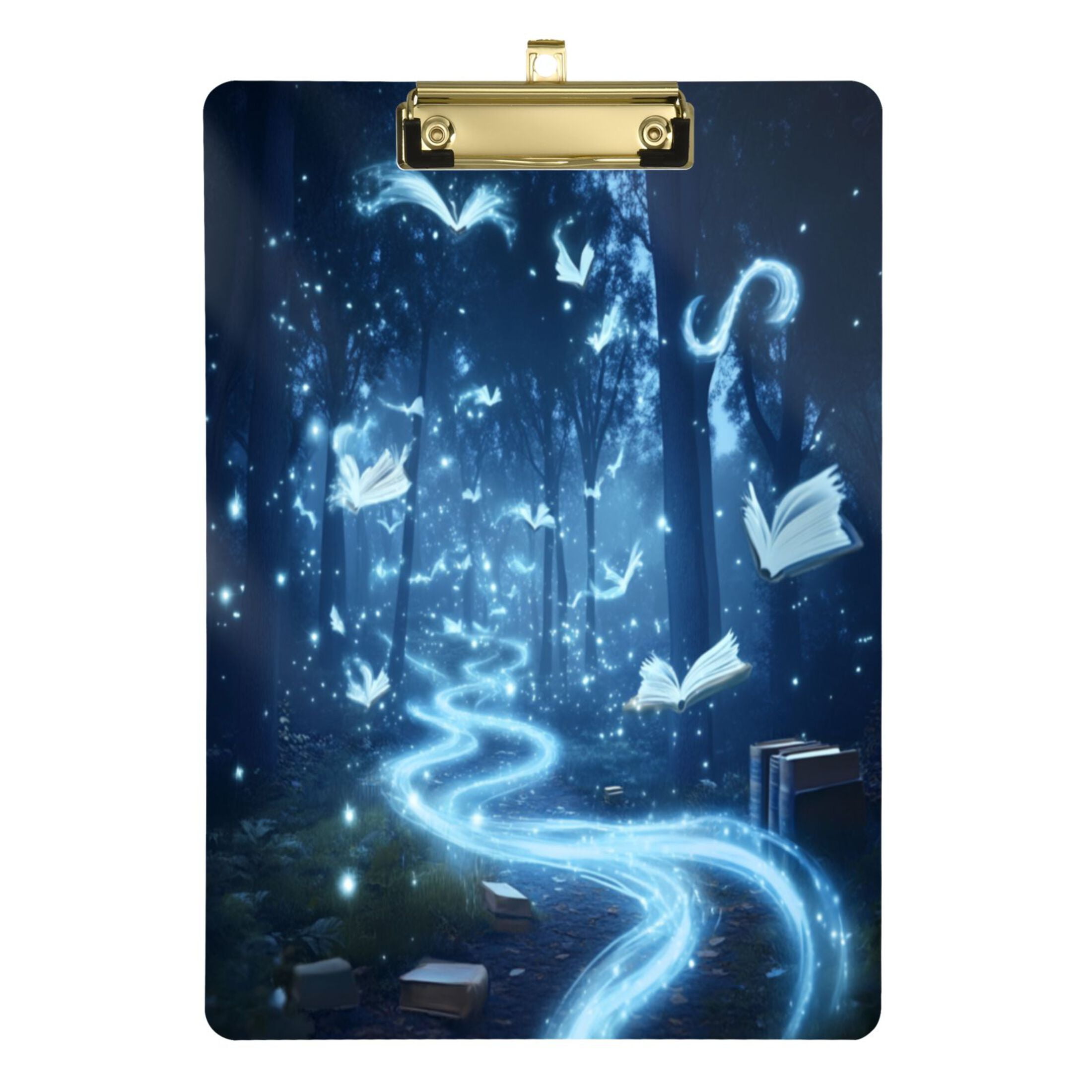 12.5" x 9" Acrylic Clipboard with Gold Metal Clip Office and Classroom ...