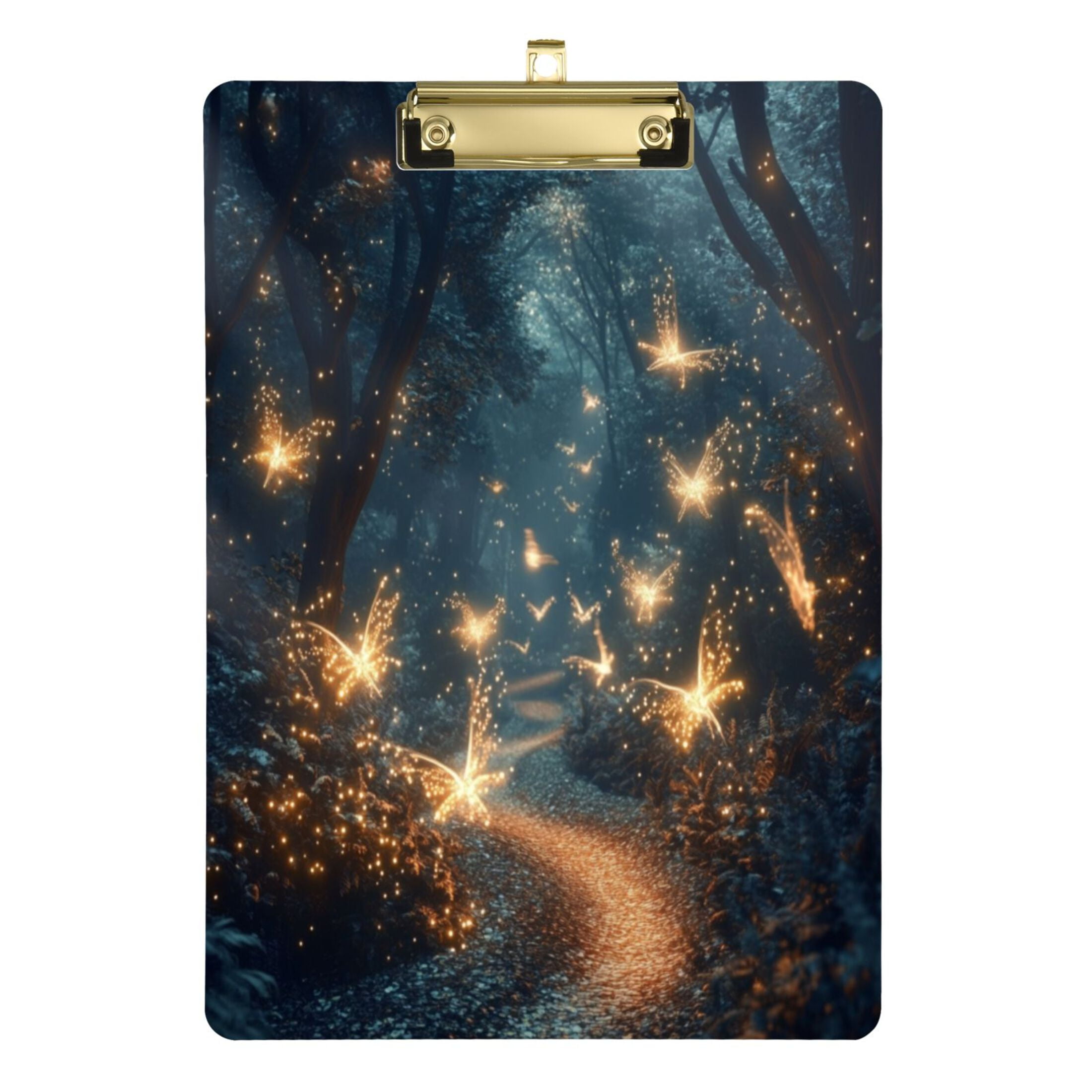 12.5" x 9" Acrylic Clipboard with Gold Metal Clip Office and Classroom ...