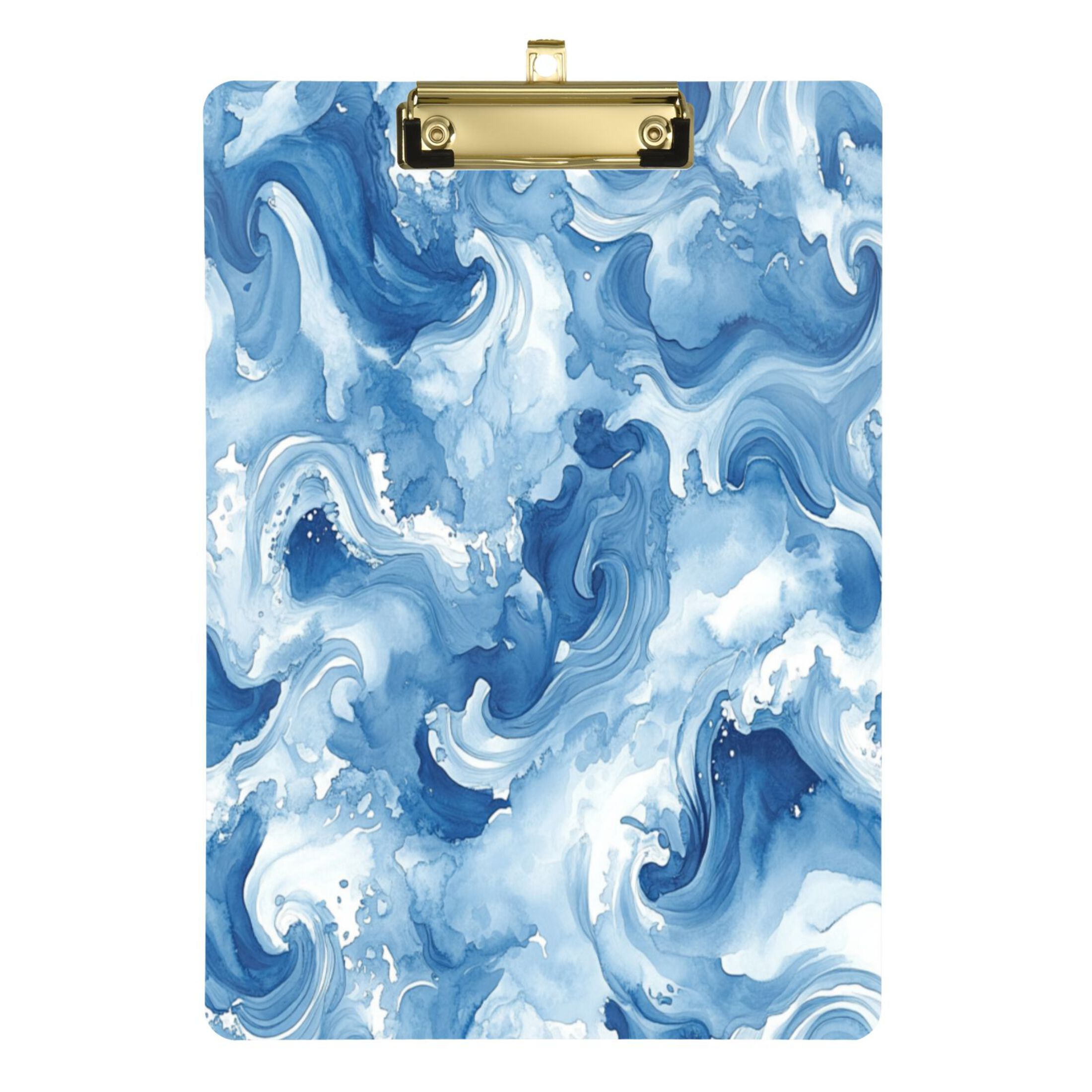 12.5" x 9" Acrylic Clipboard with Gold Metal Clip Office and Classroom ...