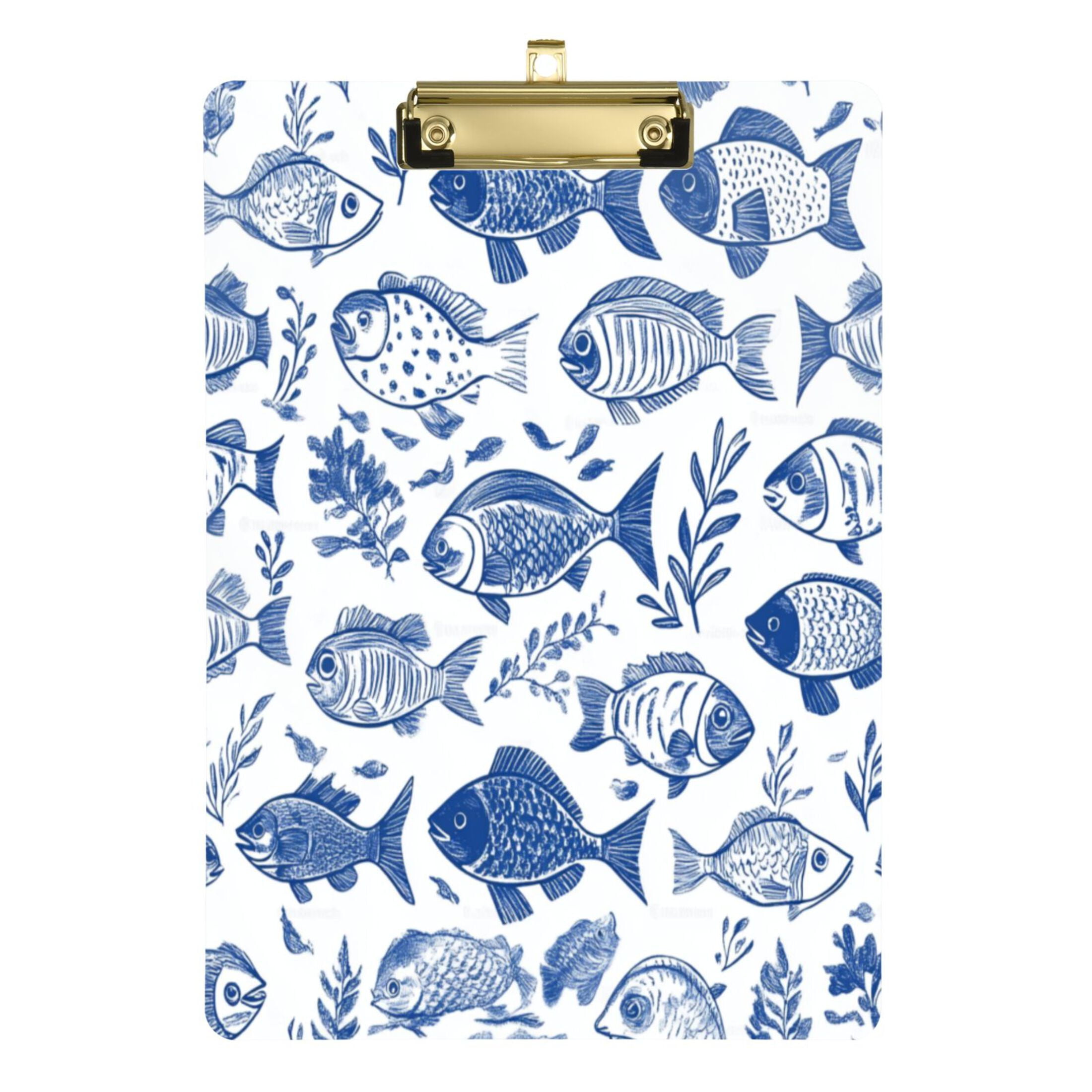 12.5" x 9" Acrylic Clipboard with Gold Metal Clip Office and Classroom ...