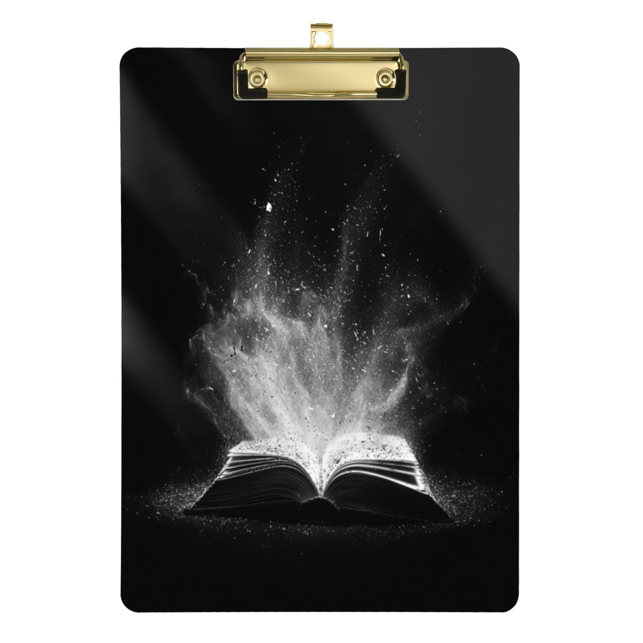 12.5" x 9" Acrylic Clipboard with Gold Metal Clip Office and Classroom ...