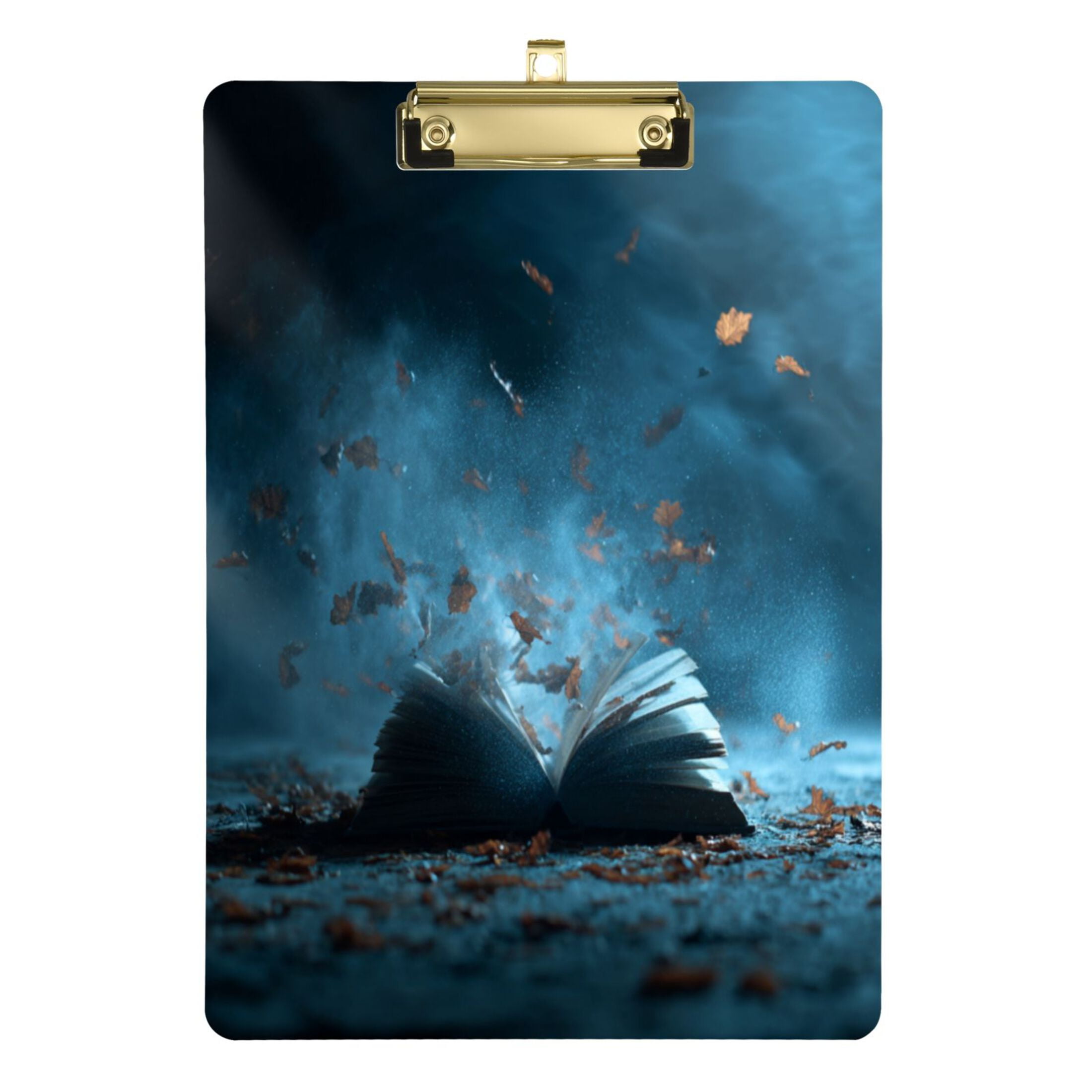12.5" x 9" Acrylic Clipboard with Gold Metal Clip Office and Classroom ...