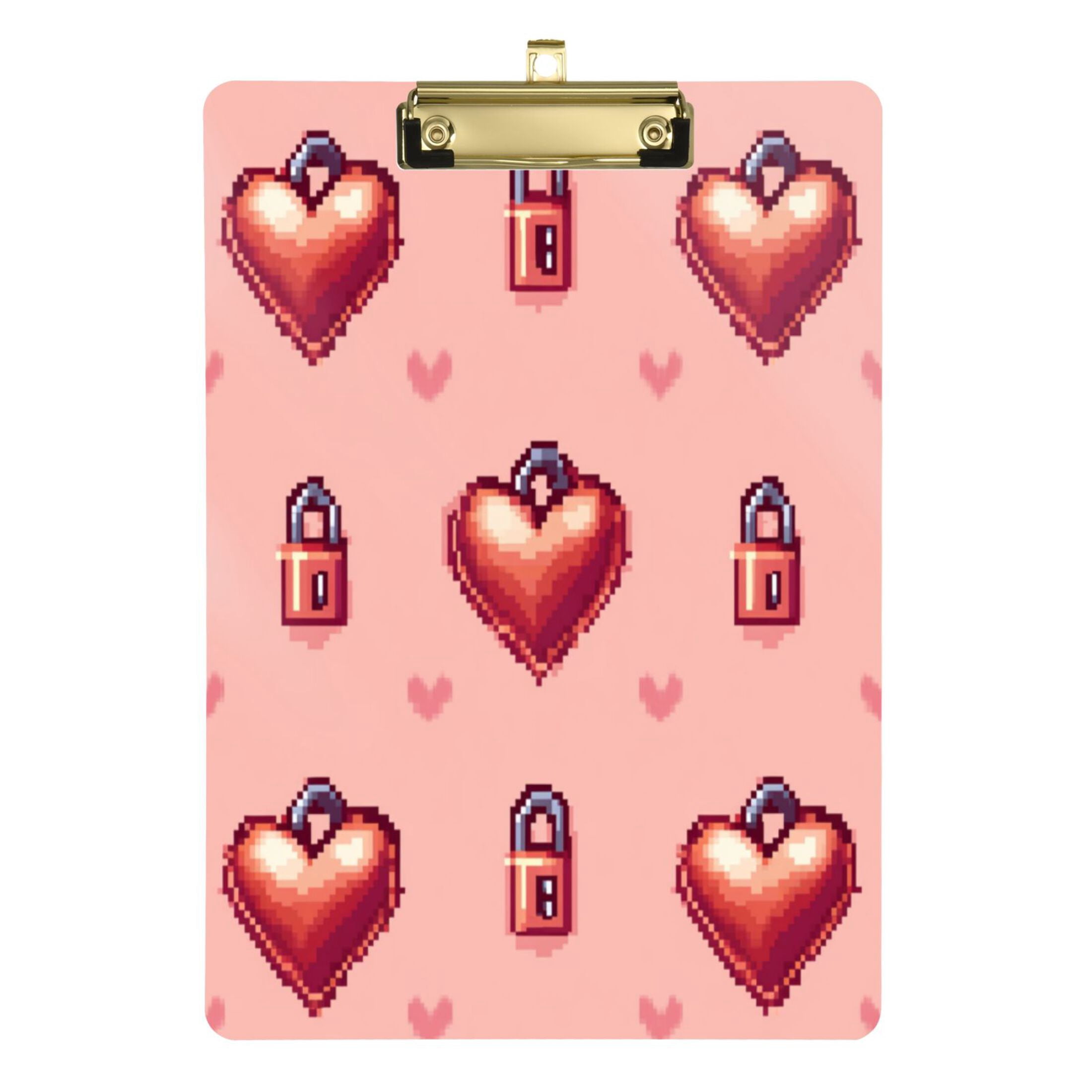 12.5" x 9" Acrylic Clipboard with Gold Metal Clip Office and Classroom ...