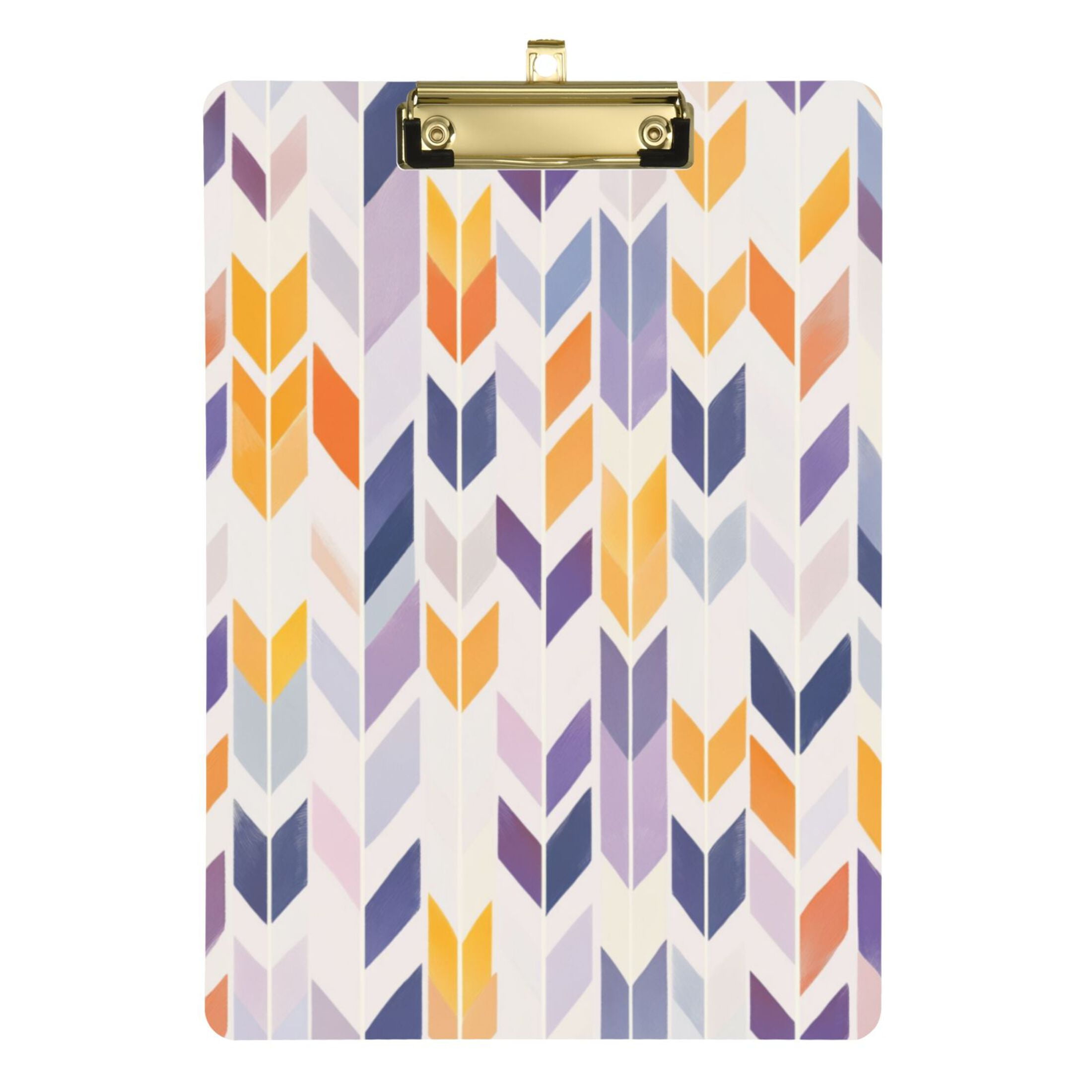 12.5" x 9" Acrylic Clipboard with Gold Metal Clip Office and Classroom ...