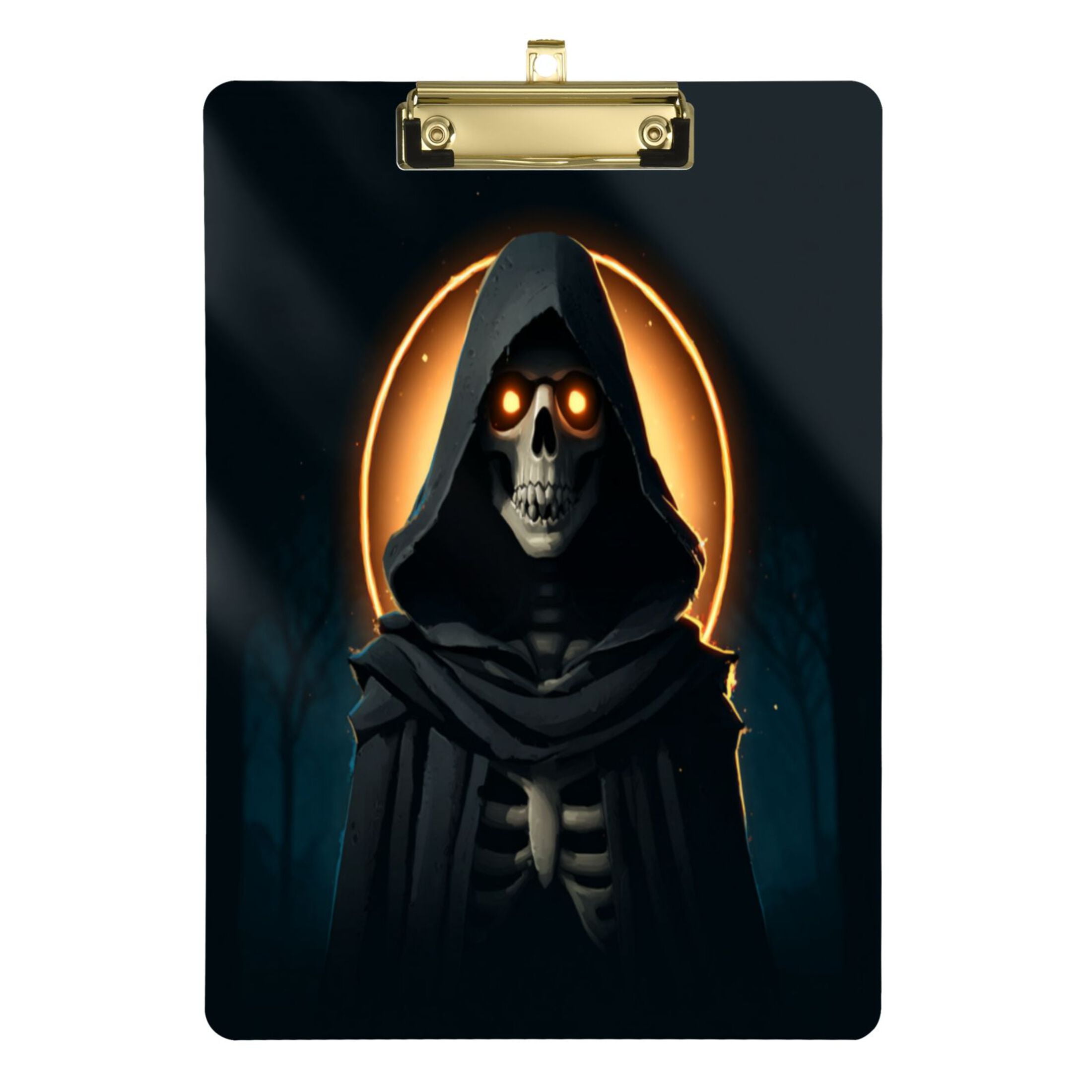 12.5" x 9" Acrylic Clipboard with Gold Metal Clip Office and Classroom ...