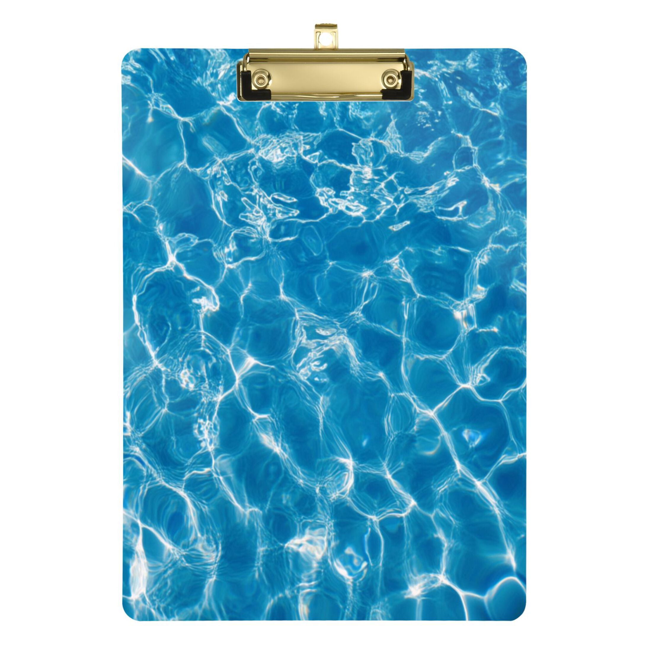 12.5" x 9" Acrylic Clipboard with Gold Metal Clip Office and Classroom ...