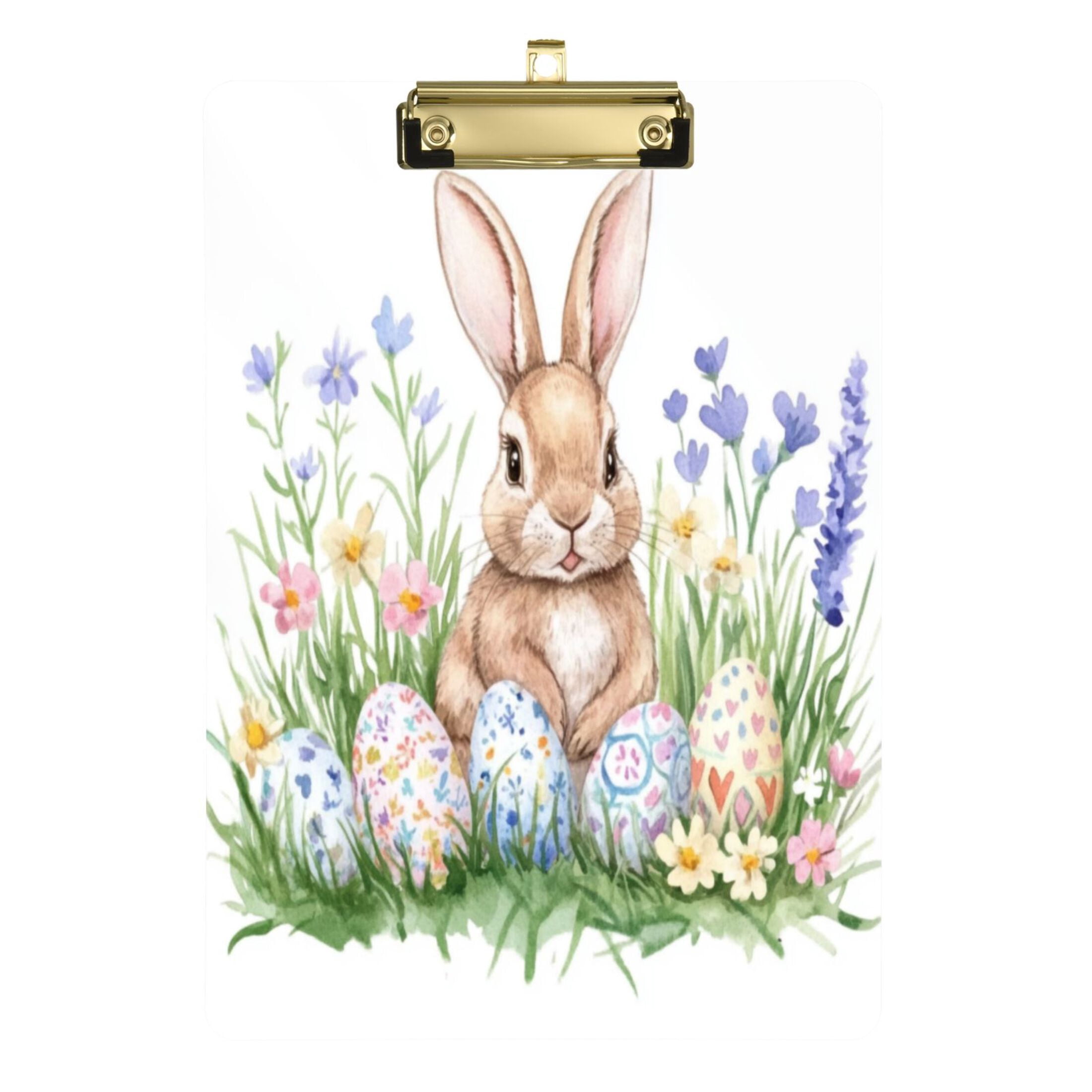 12.5" x 9" Acrylic Clipboard with Gold Metal Clip Office and Classroom ...
