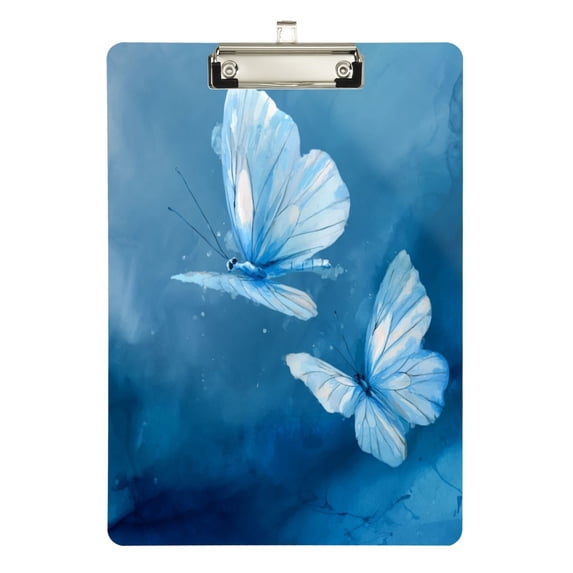 12.5" x 9" Acrylic Clipboard with Silver Clip & Retractable Hook for ...