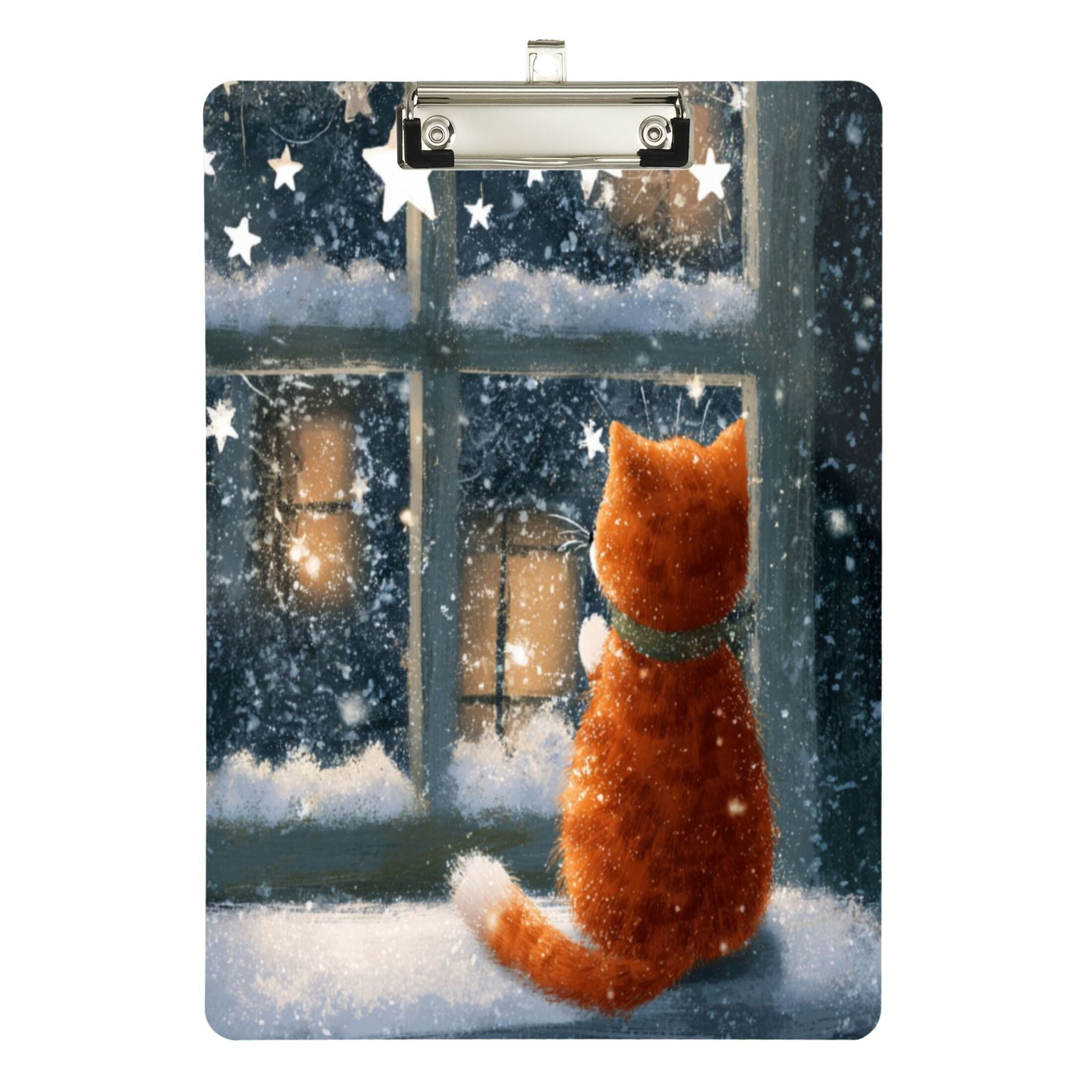 12.5" x 9" Acrylic Clipboard with Silver Clip & Retractable Hook for ...