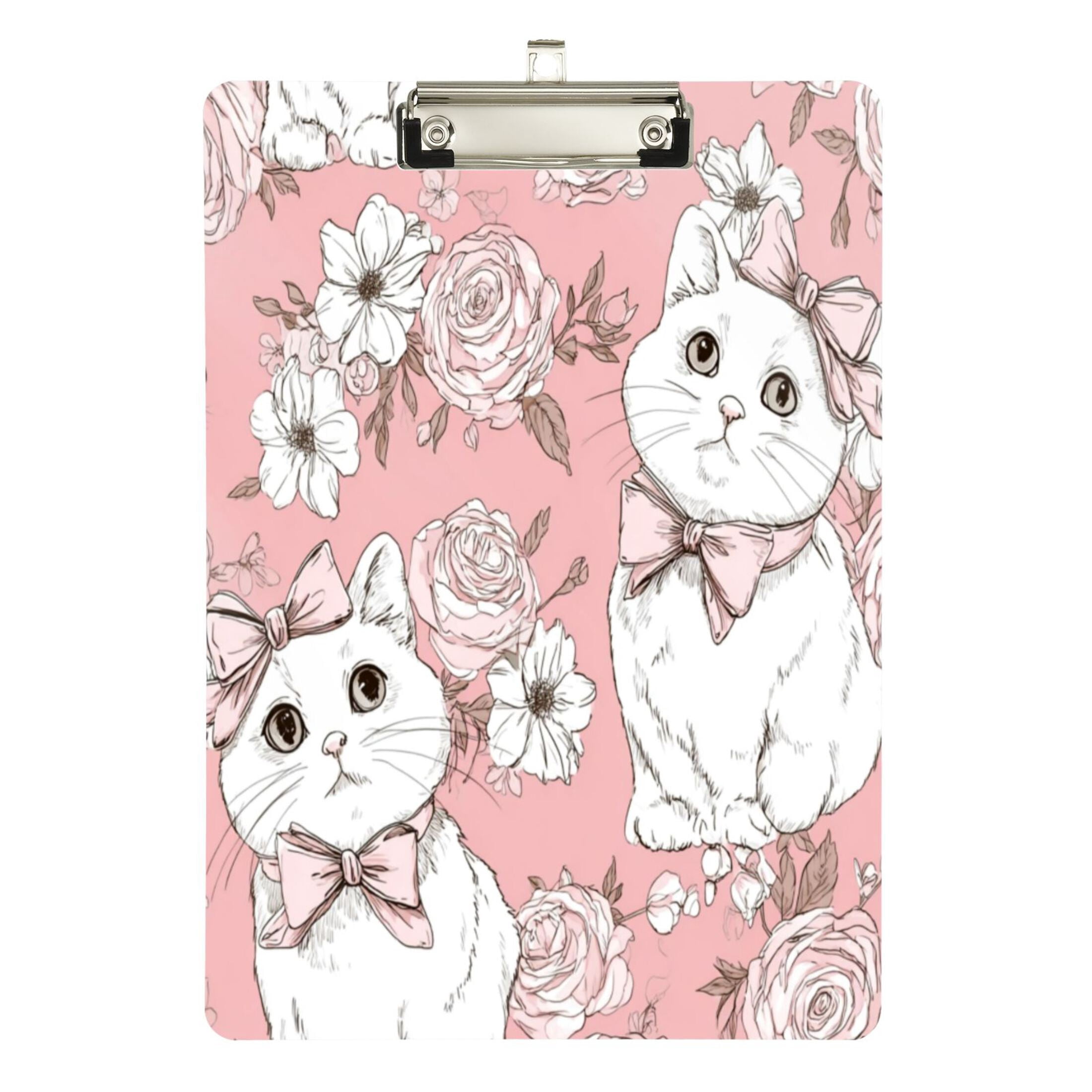 12.5" x 9" Acrylic Clipboard with Silver Clip & Retractable Hook for ...